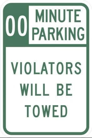 Parking Time Traffic Signs Metal Sign Tin Sign 8x12 Inch - Caution ...