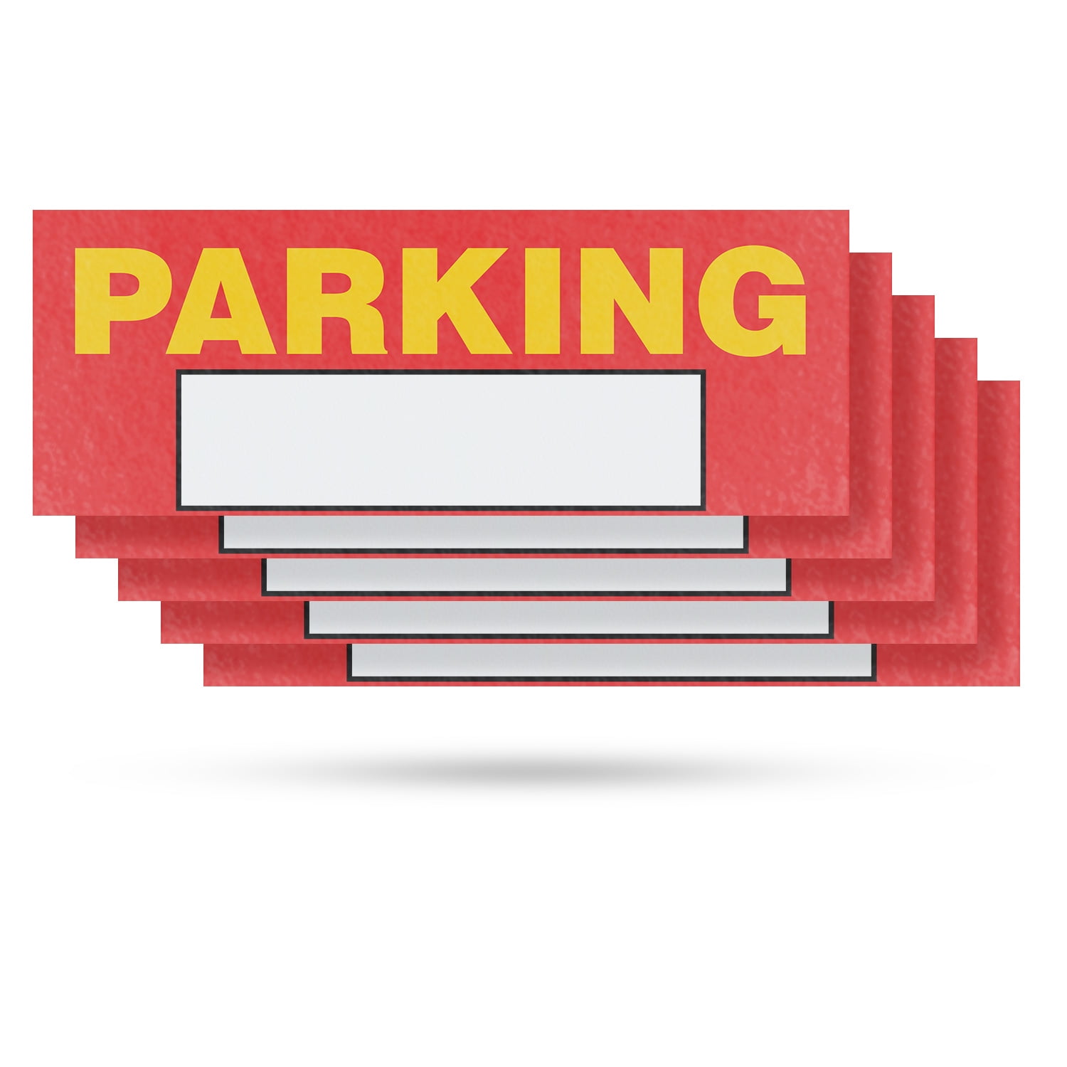 Parking Variable Vinyl Decal 5 Pack of 24 Inch x 9 Inch Weatherproof ...