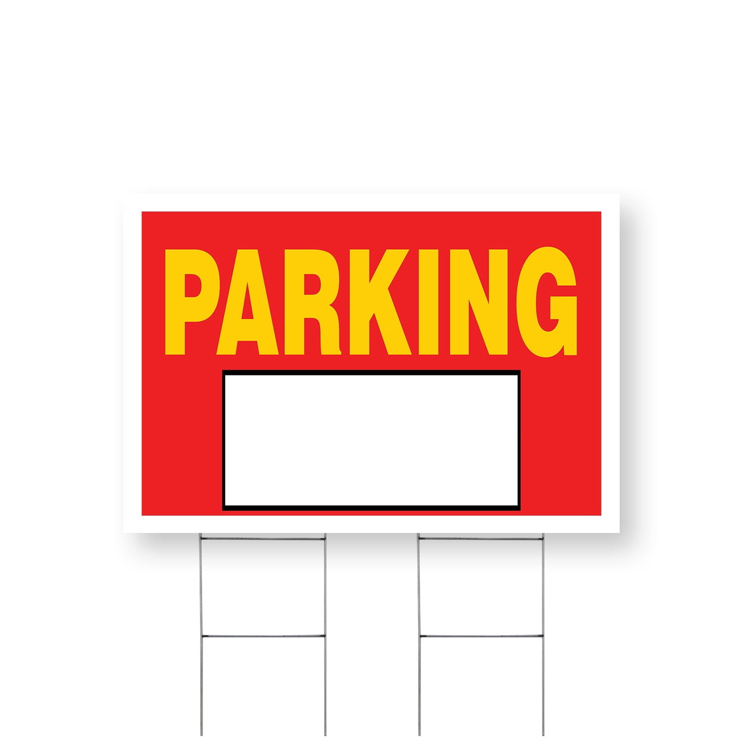 Parking Variable Yard Sign 24 Inch x 36 Inch Double Sided Weatherproof ...