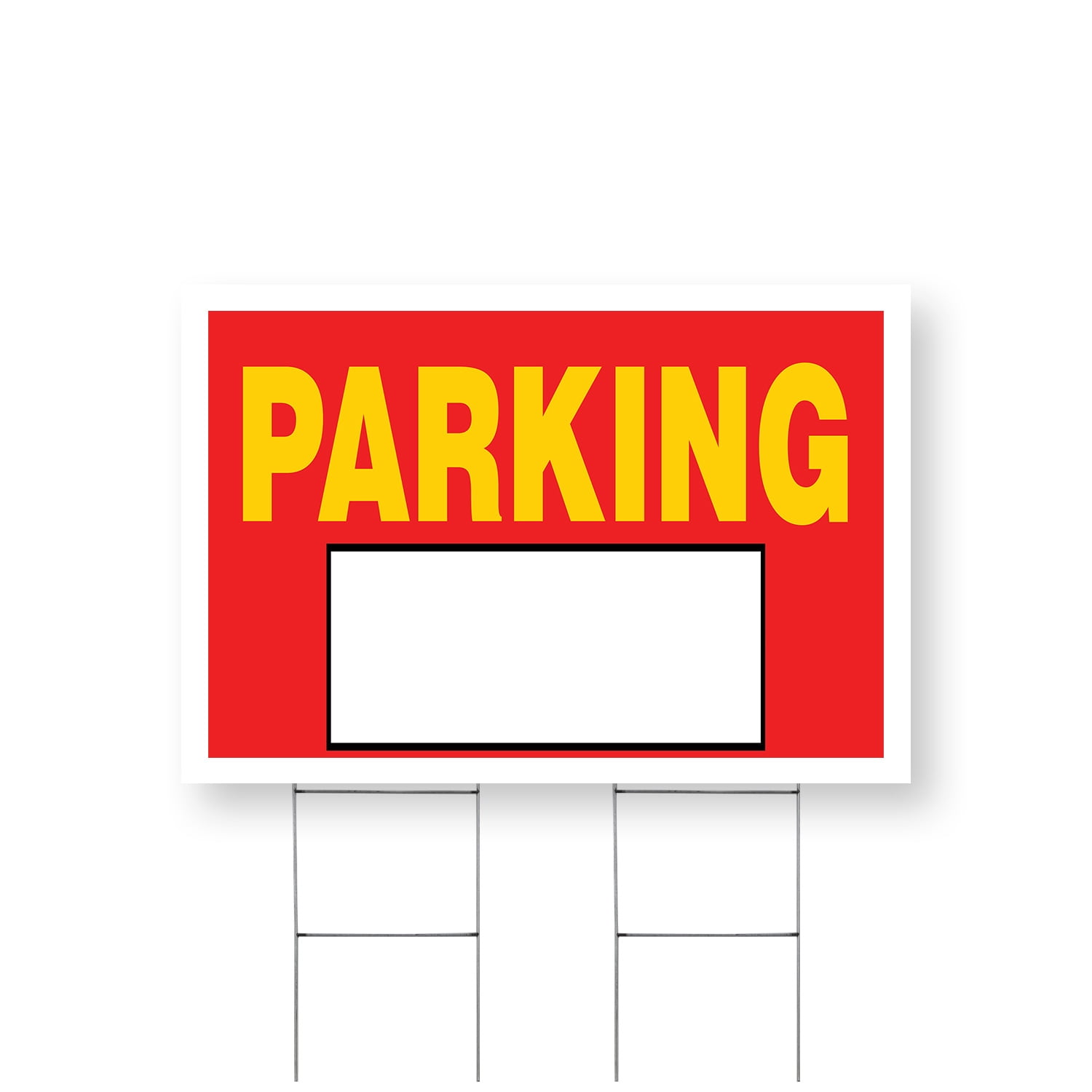 Parking Variable Yard Sign 24 Inch x 36 Inch Single Sided Weatherproof ...