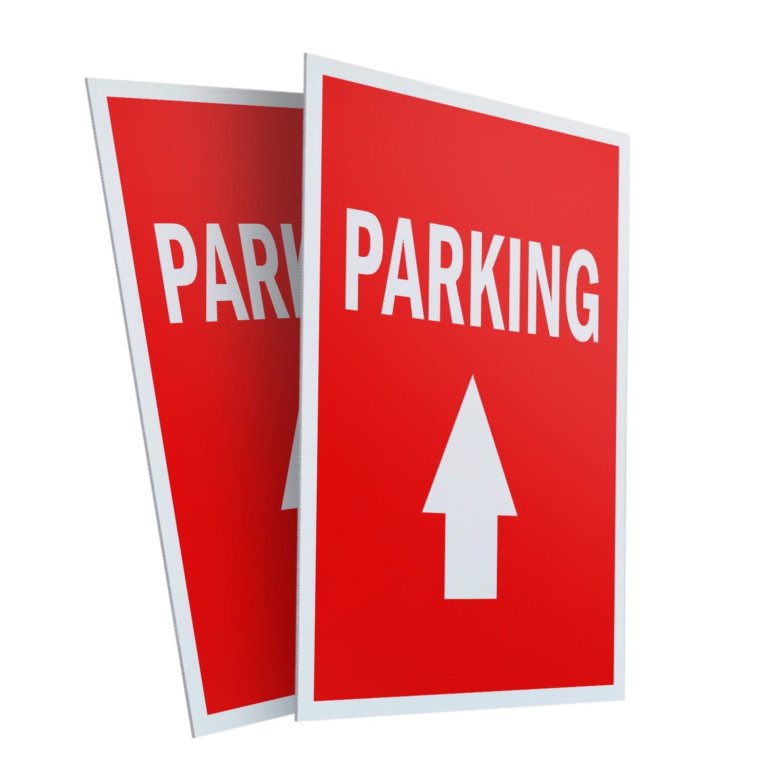 Parking With Up Arrow (2-PACK) 24" x 36" Plastic Signs | Sign Insert ...