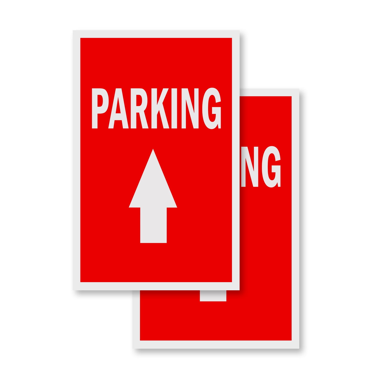 Parking With Up Arrow (2-PACK) 24" x 36" Vinyl Decals | Sign Insert ...