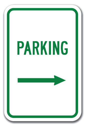 Parking Right Arrow Sign - Walmart.com