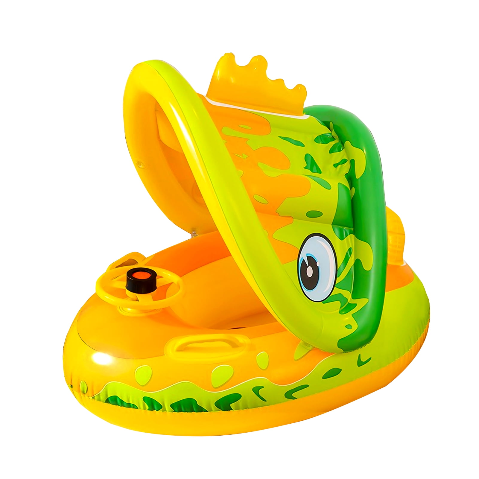 ParkistStar Inflatable Baby Swimming Float with Sun Canopy, Super ...