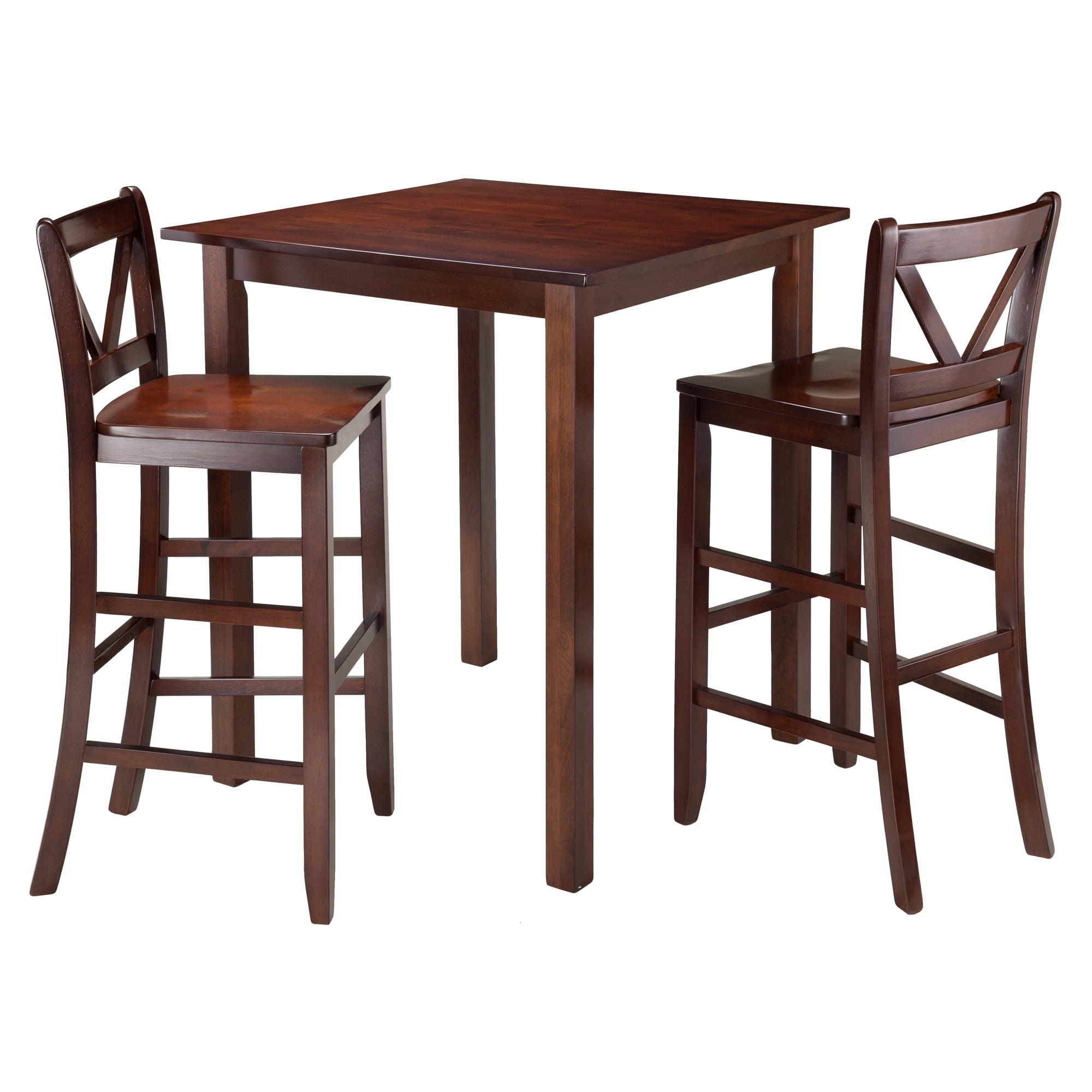Parkland 3-Pc High Table with 2 Bar V-Back Stools - Walmart.com