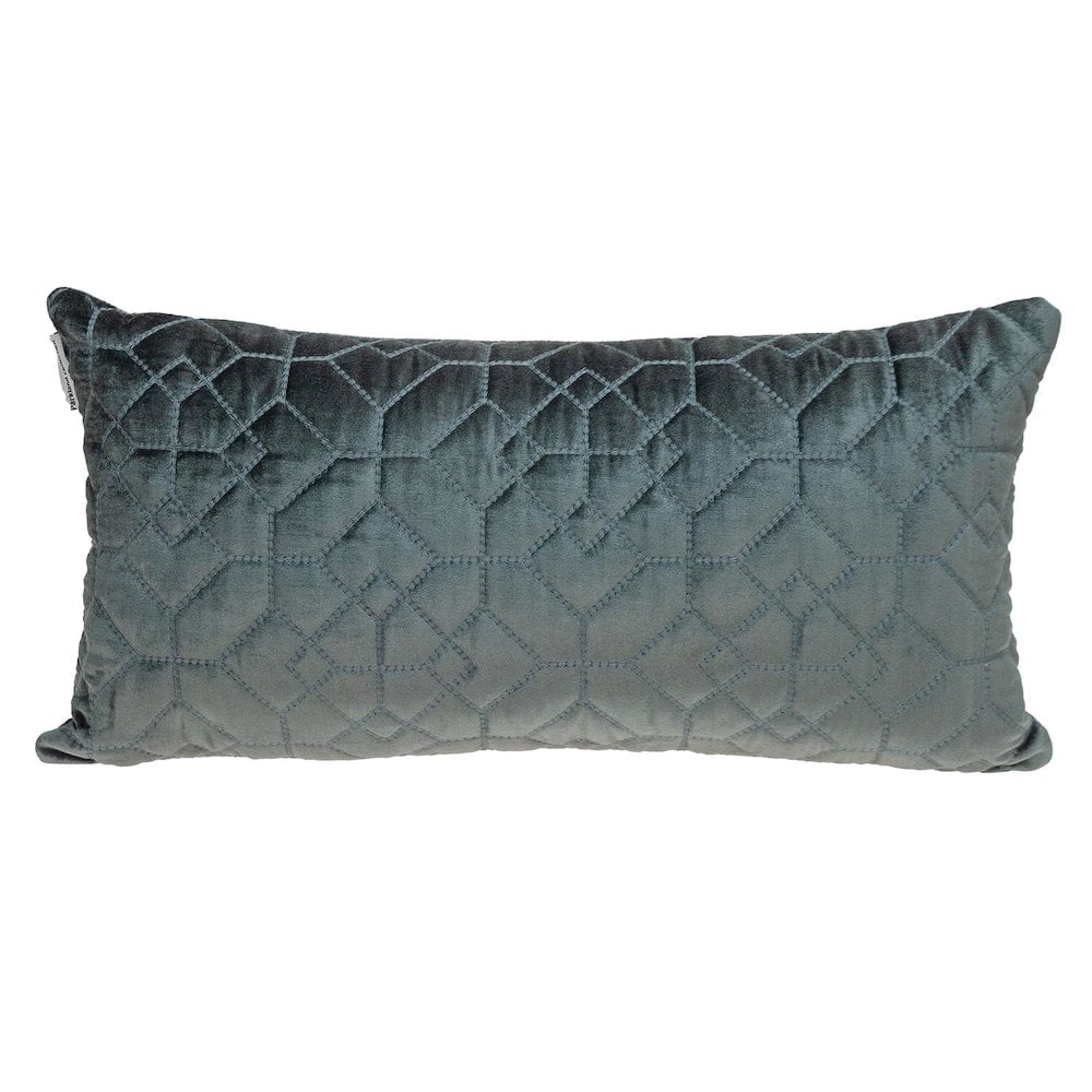 Parkland Collection Sora Charcoal Quilted Lumbar Decorative Throw ...