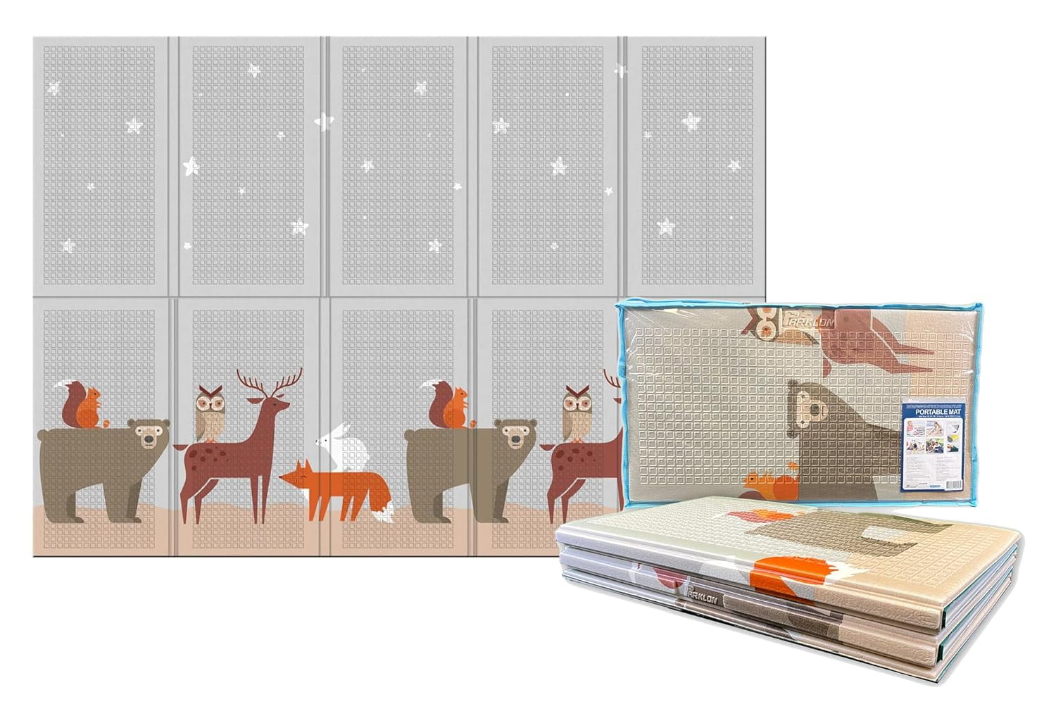 Parklon Baby Play Mat, Foldable & Portable, Large Size (78.7 x 55.1 ...