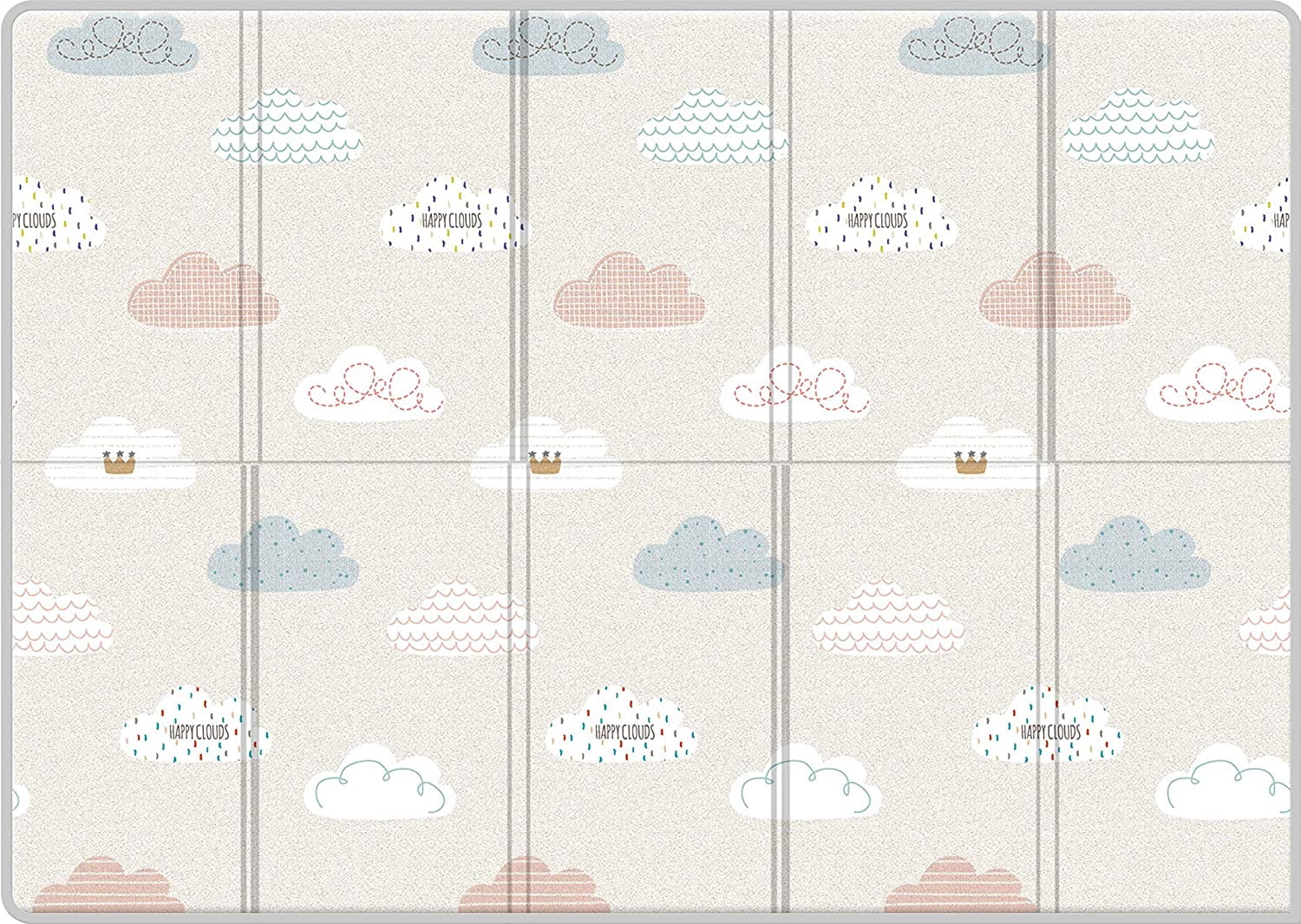 Parklon Silky Cotton Foldable Baby Play Mat (Cloud Bebe, Large, 78.7x55 ...