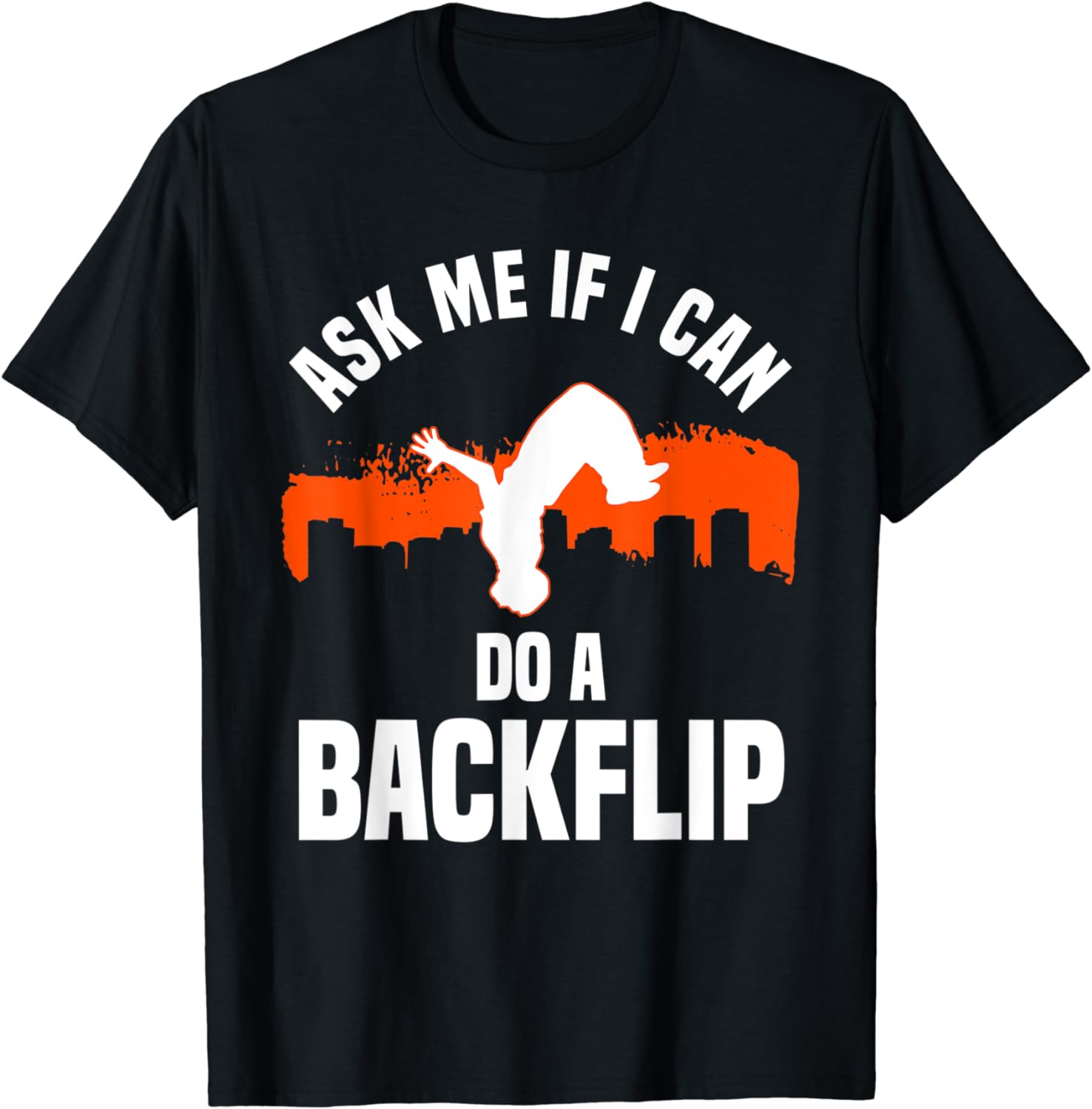 Parkour Backflip Athlete Traceurs Obstacle Freerunner Urban T-Shirt ...