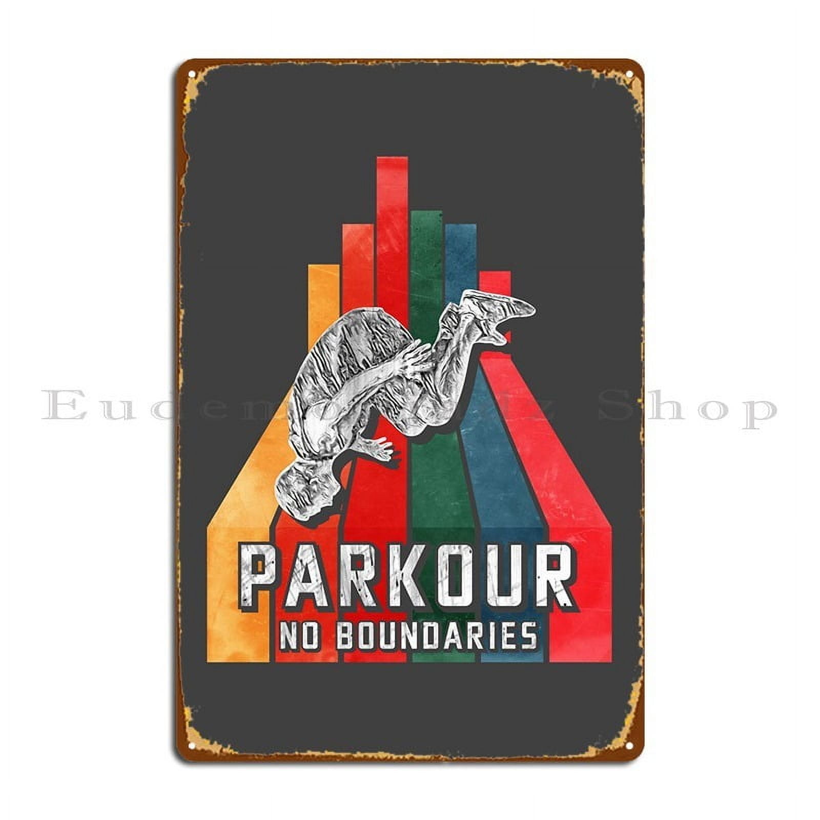 Parkour Traceur Free Metal Sign Decoration Iron Party Garage Cinema Tin ...