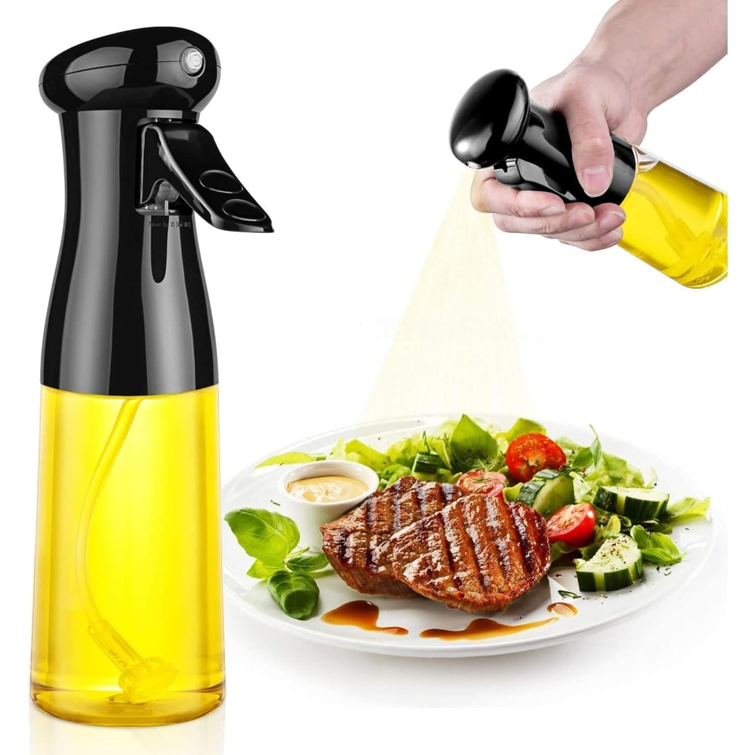 Parkplus Oil Sprayer for Cooking 210ml Glass Olive Oil Sprayer Mister ...