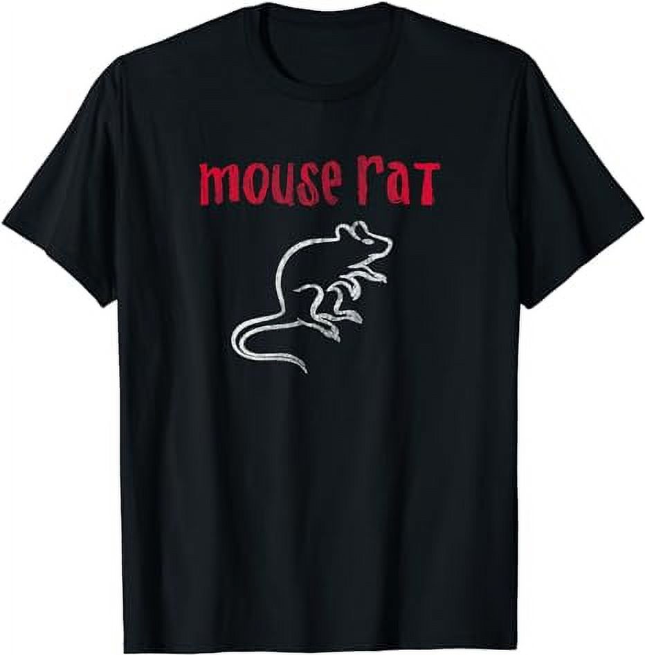Parks & Recreation Mouse Rat Logo Distressed Short Sleeve T-Shirt ...