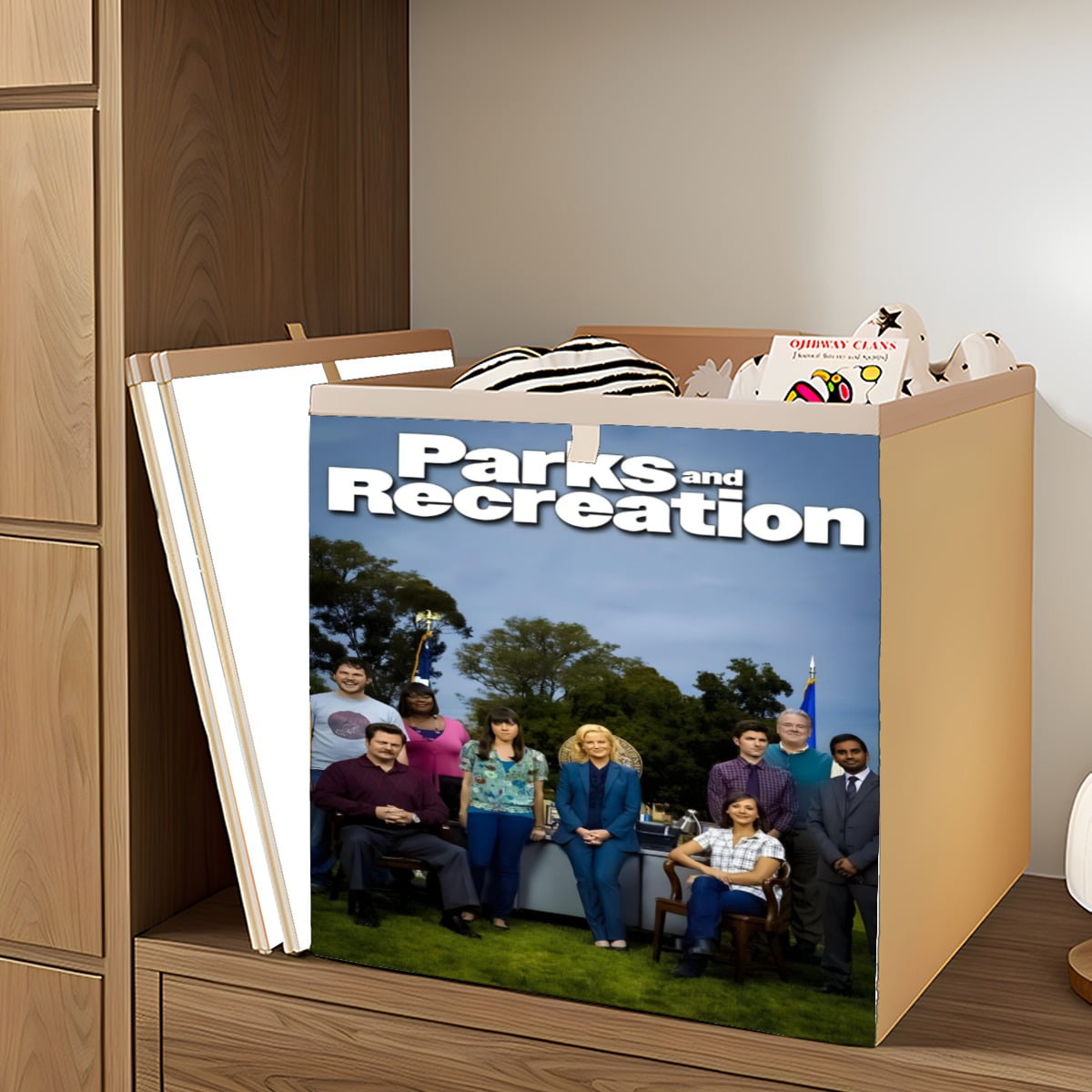 Parks and Recreation organizer box say goodbye to clutter with one ...