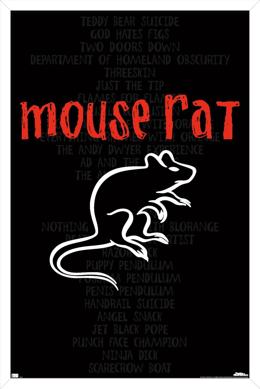 Parks and Recreation - Mouse Rat Wall Poster, 14.725" x 22.375" Framed ...