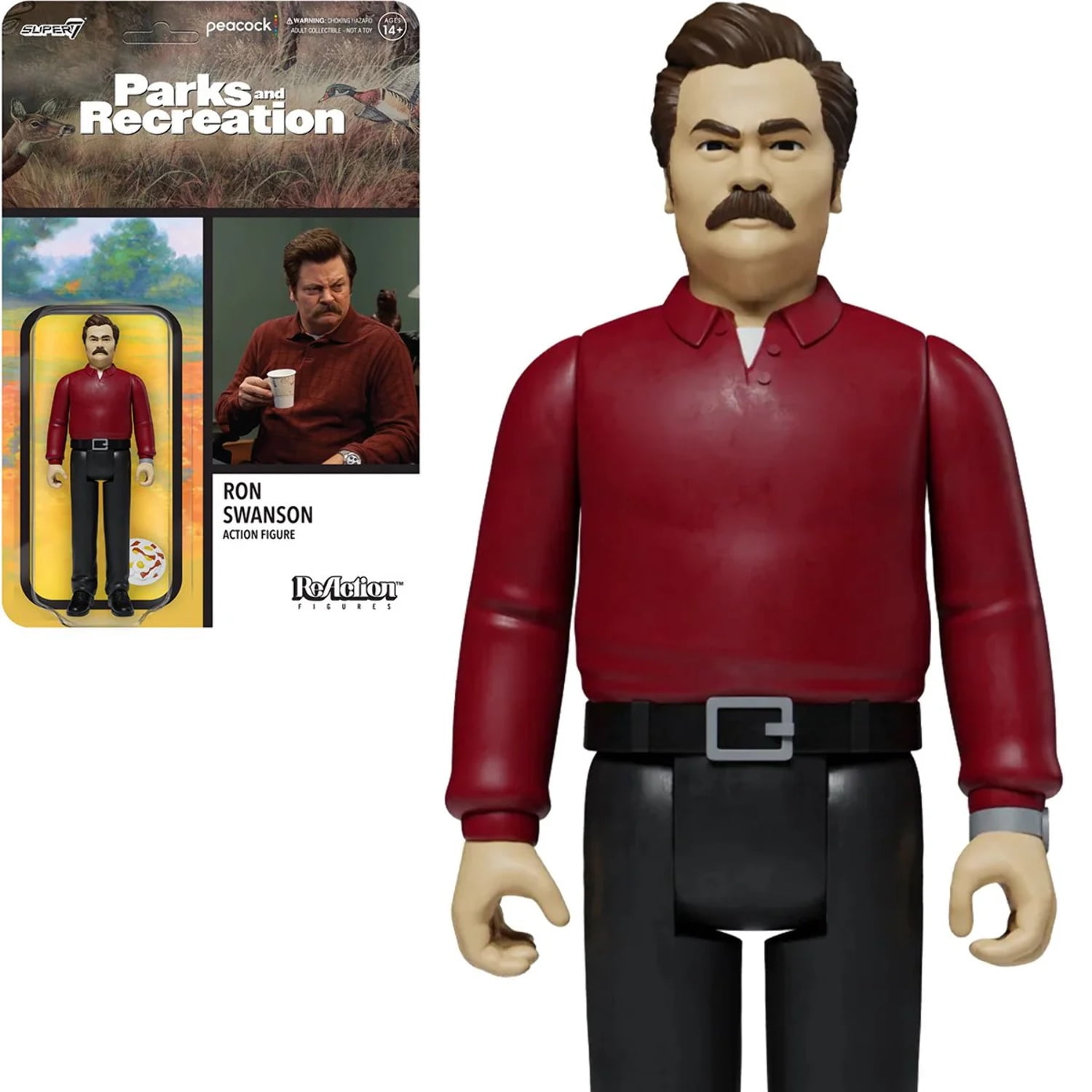 Parks and Recreation Ron Swanson 3 3/4-Inch Figure - Walmart.com