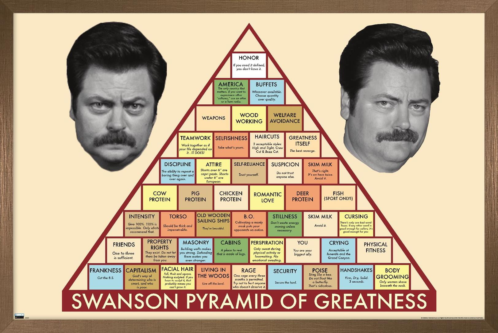 Parks and Recreation - Ron Swanson Pyramid Wall Poster, 22.375" x 34 ...