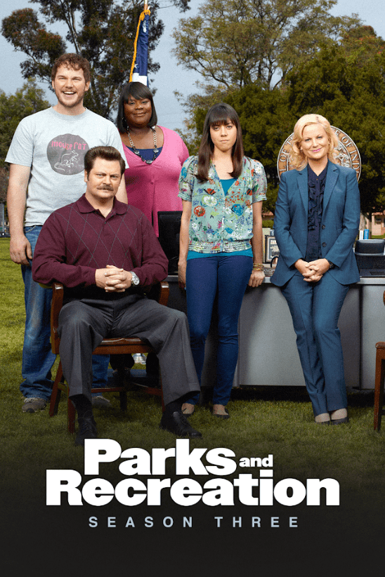 Parks and Recreation Season 3 (2009) 24x36 Poster Hilarious Comedy ...