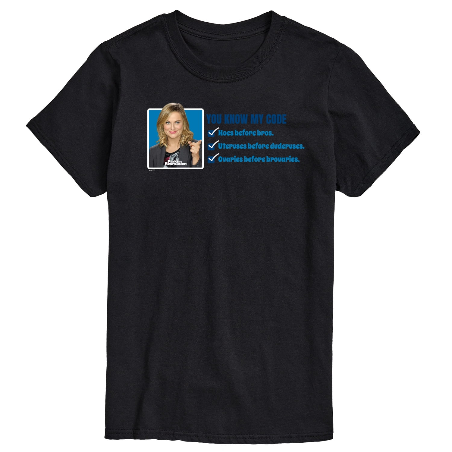 Parks and Recreation - You Know My Code - Men's Short Sleeve Graphic T-Shirt - Walmart.com