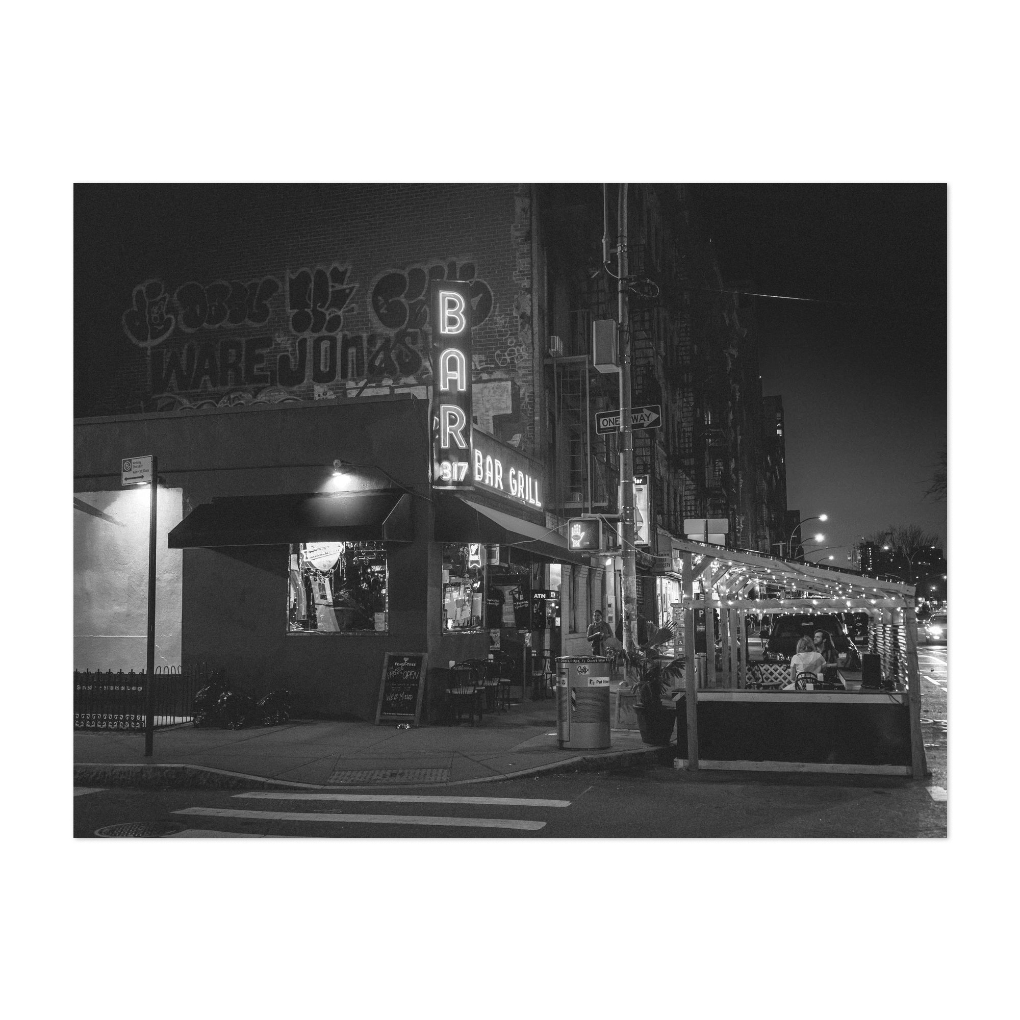 Parkside Lounge 01 B&W - Manhattan New York Photography Unframed Wall ...