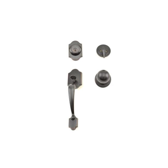 Parkside Single Cylinder Handleset with Hudson Trim - Walmart.com