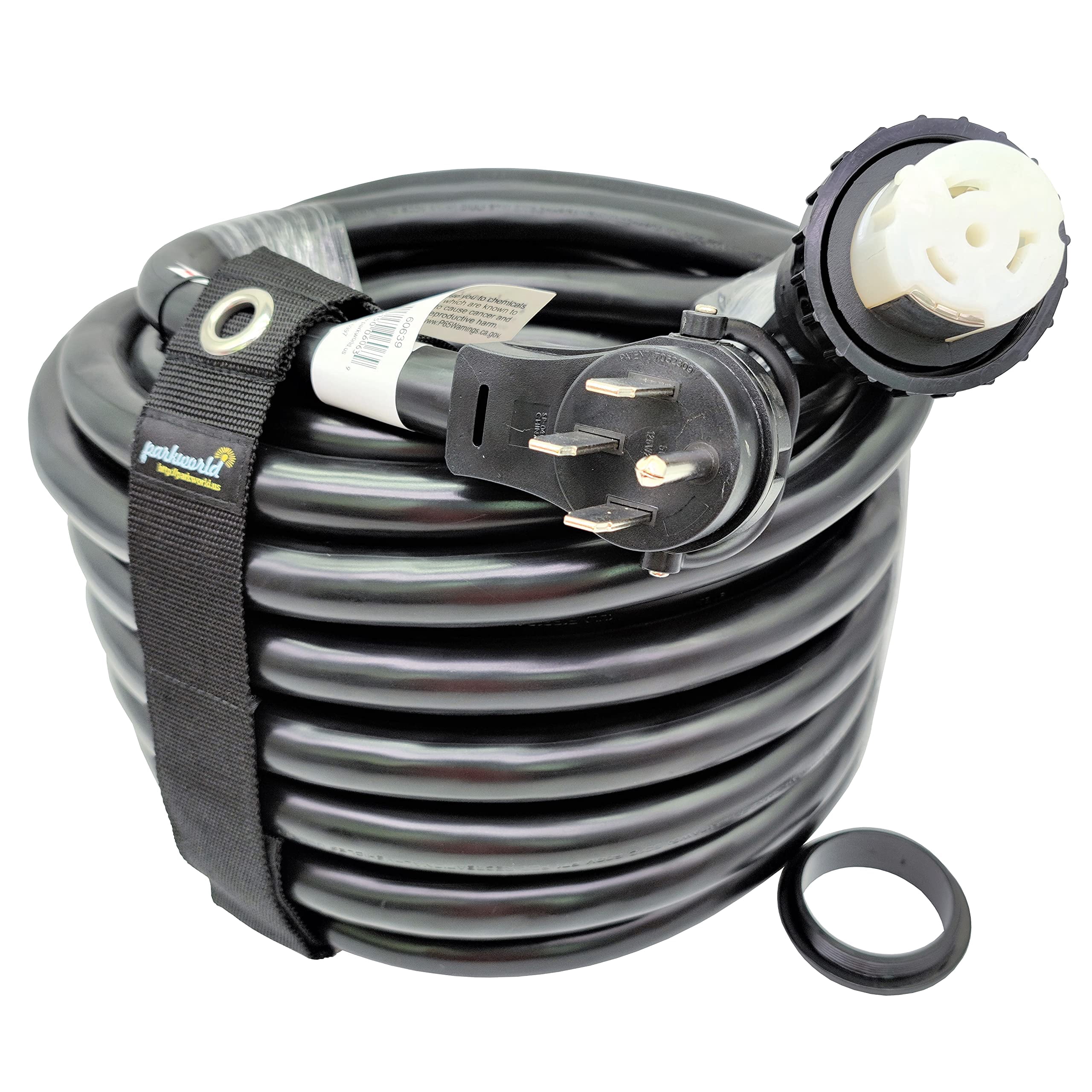 Parkworld 60639 RV 50A Shore Power Extension Cord, 14-50P to SS2-50R ...