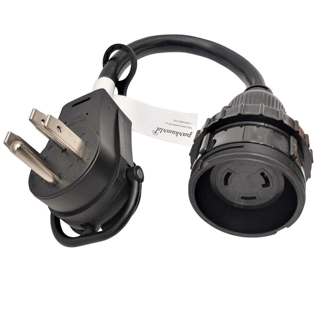 Parkworld 61124 RV 50A Splitter Adapter Cord 14-50P to 14-50R & RV ...