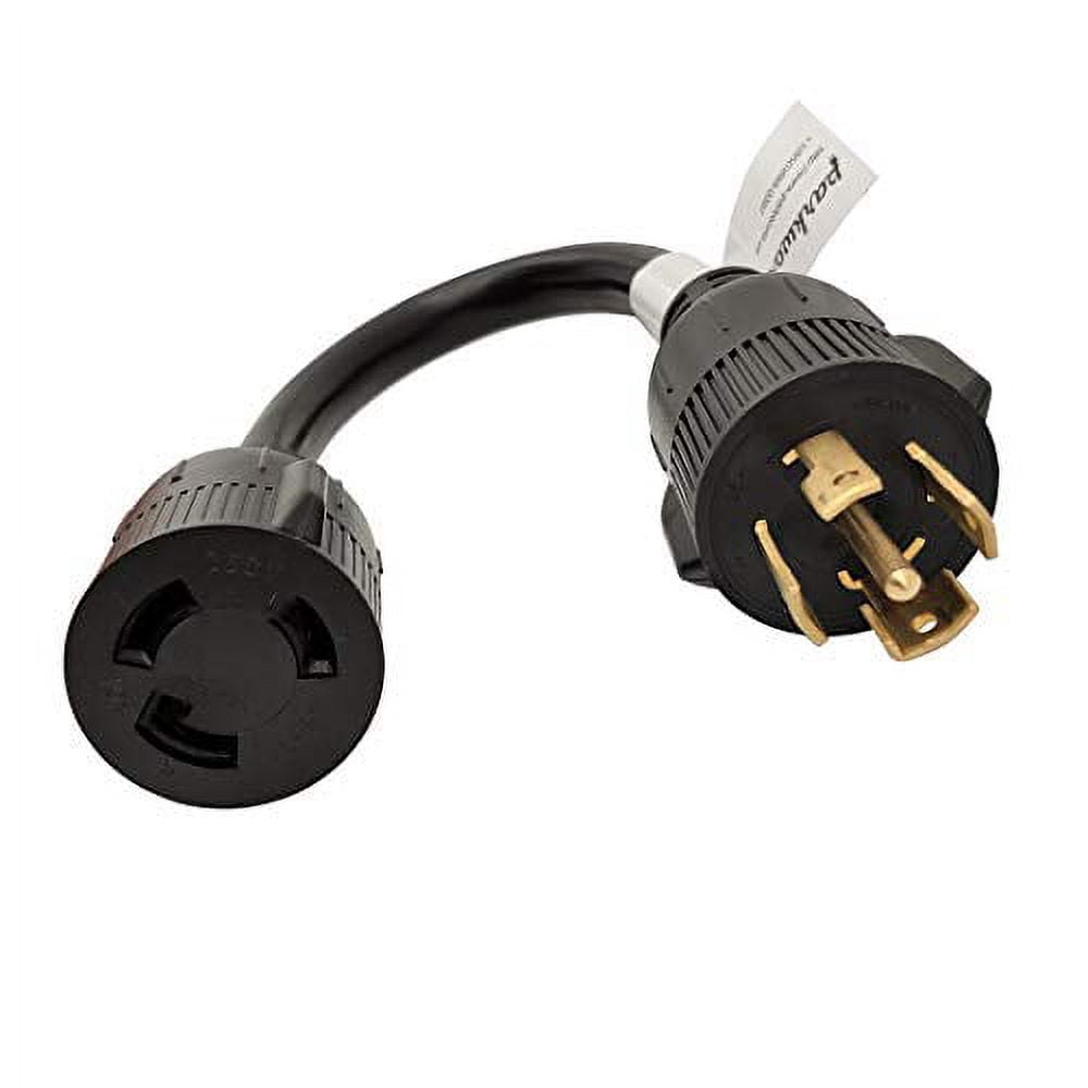 Parkworld 61292 AC Adapter Cord NEMA L21-30P to L6-30R 1 Feet - Walmart.com