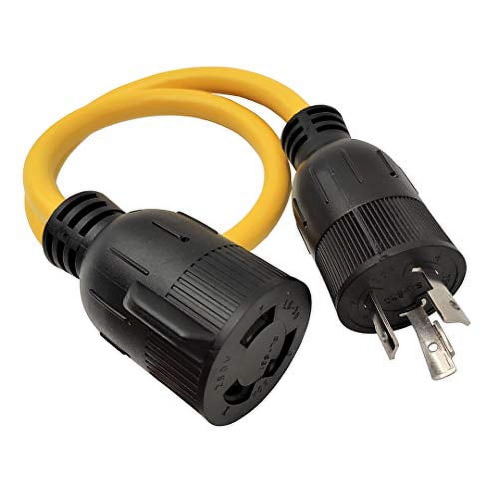Parkworld 61797 NEMA L6-20P to L6-30R Adapter Cord, Twist Lock L6 20A ...