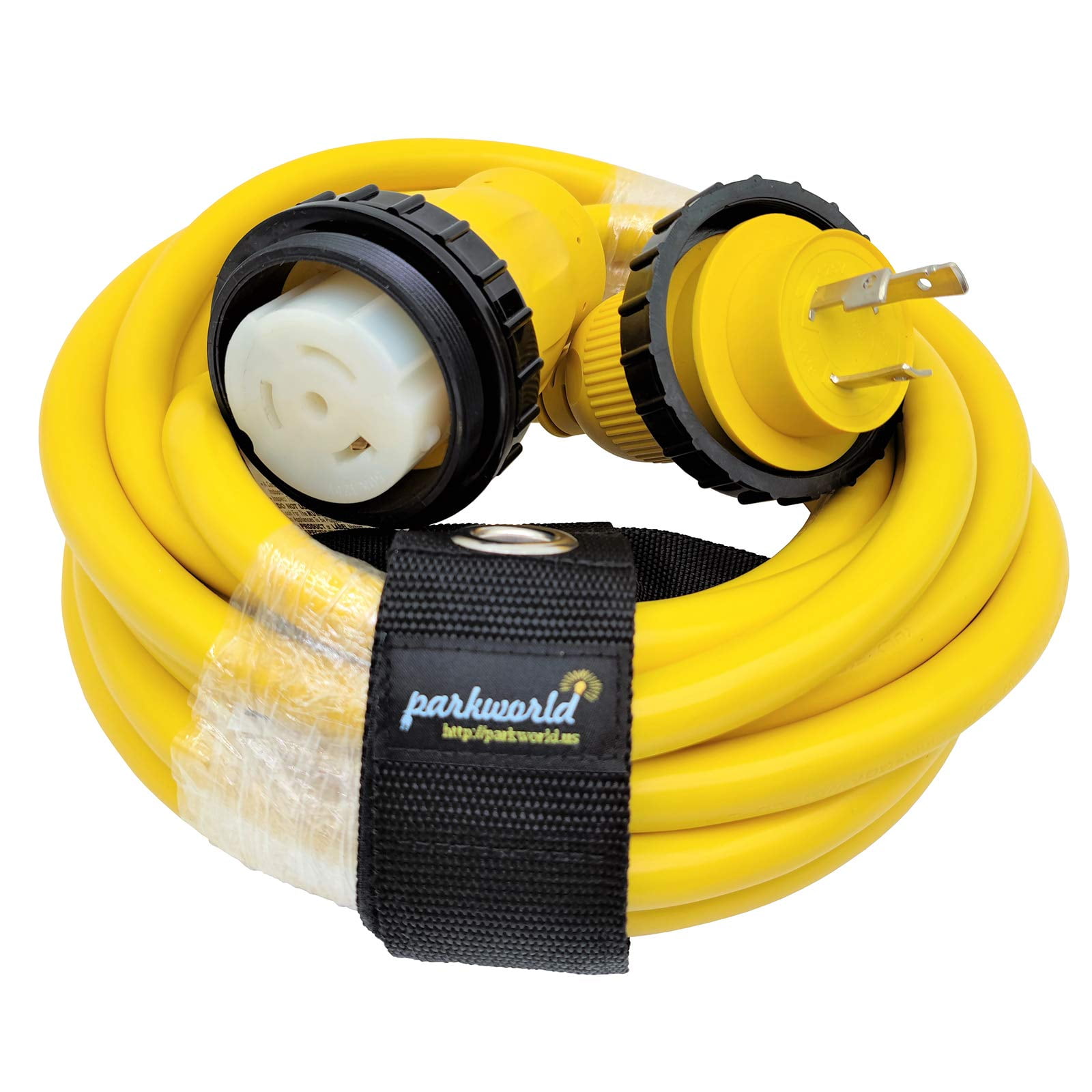 Parkworld 62480Y Shore Power Adapter Cord RV 30A 125V L5-30P male to ...