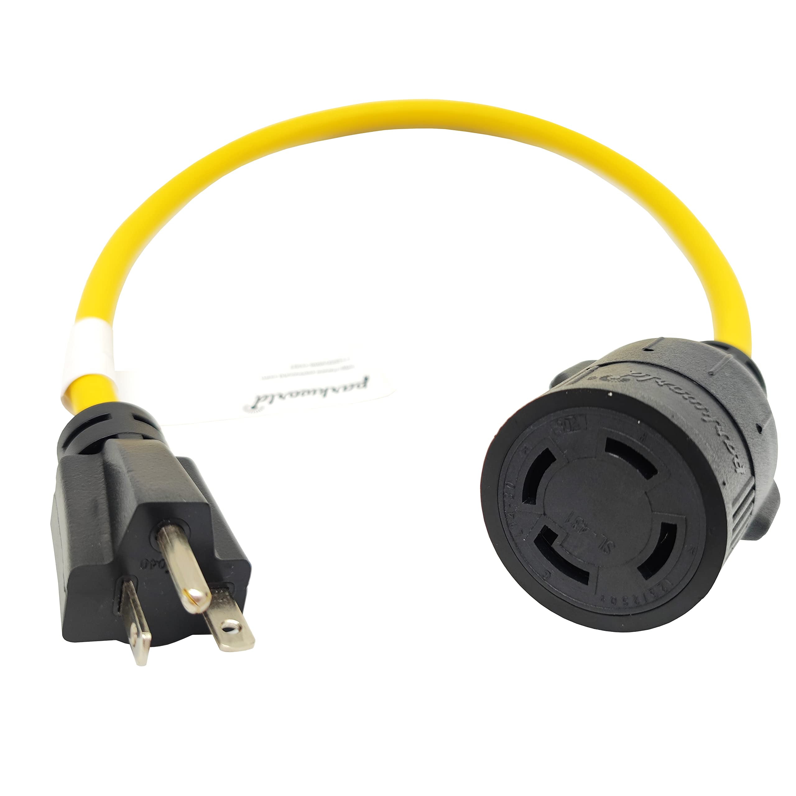 Parkworld 63586 Adapter Cord NEMA 6-20P to L14-30R Twist Lock 4-Prong ...