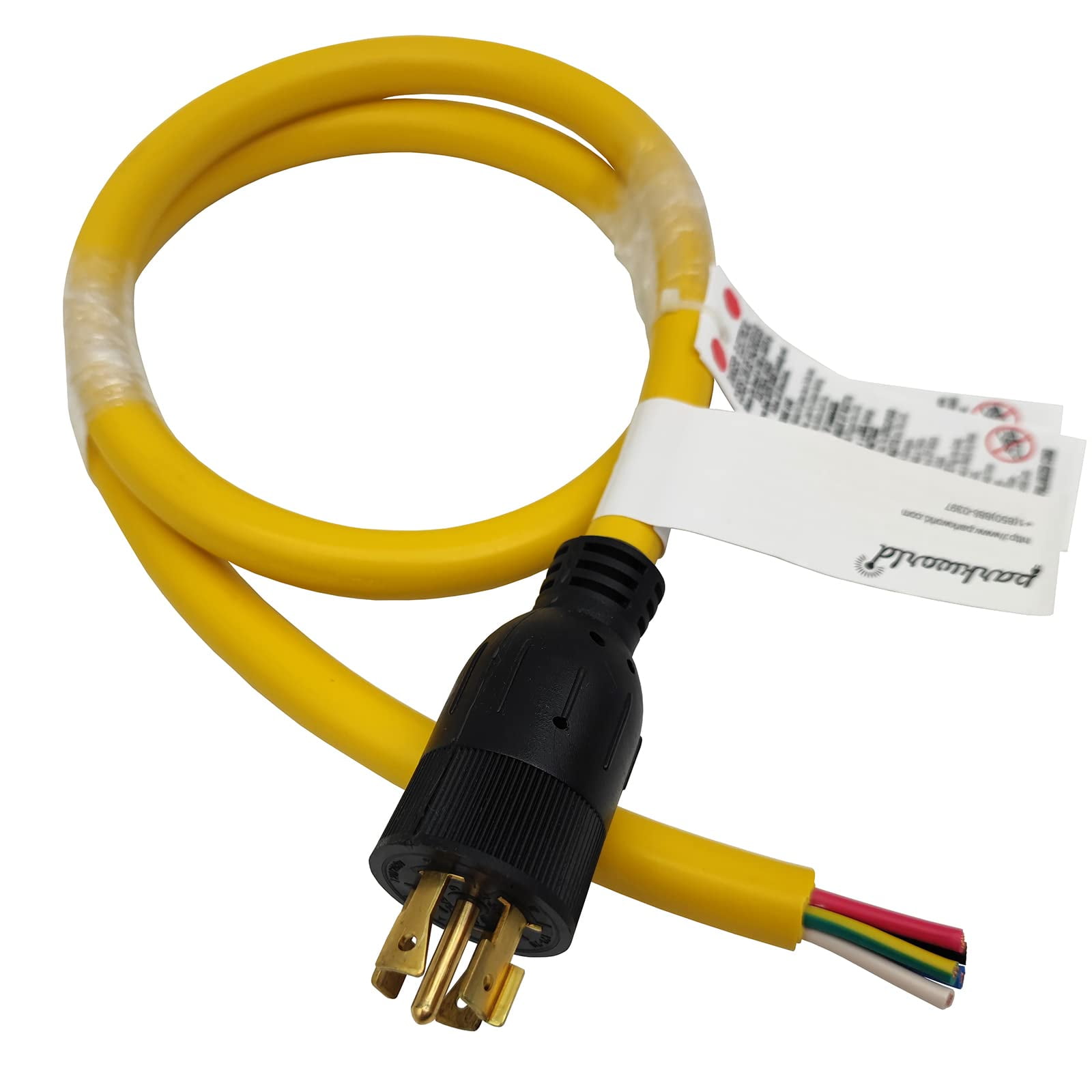 Parkworld 63739 NEMA L21-20 Plug Male with SJTW (5) 12AWG, UL Listed ...