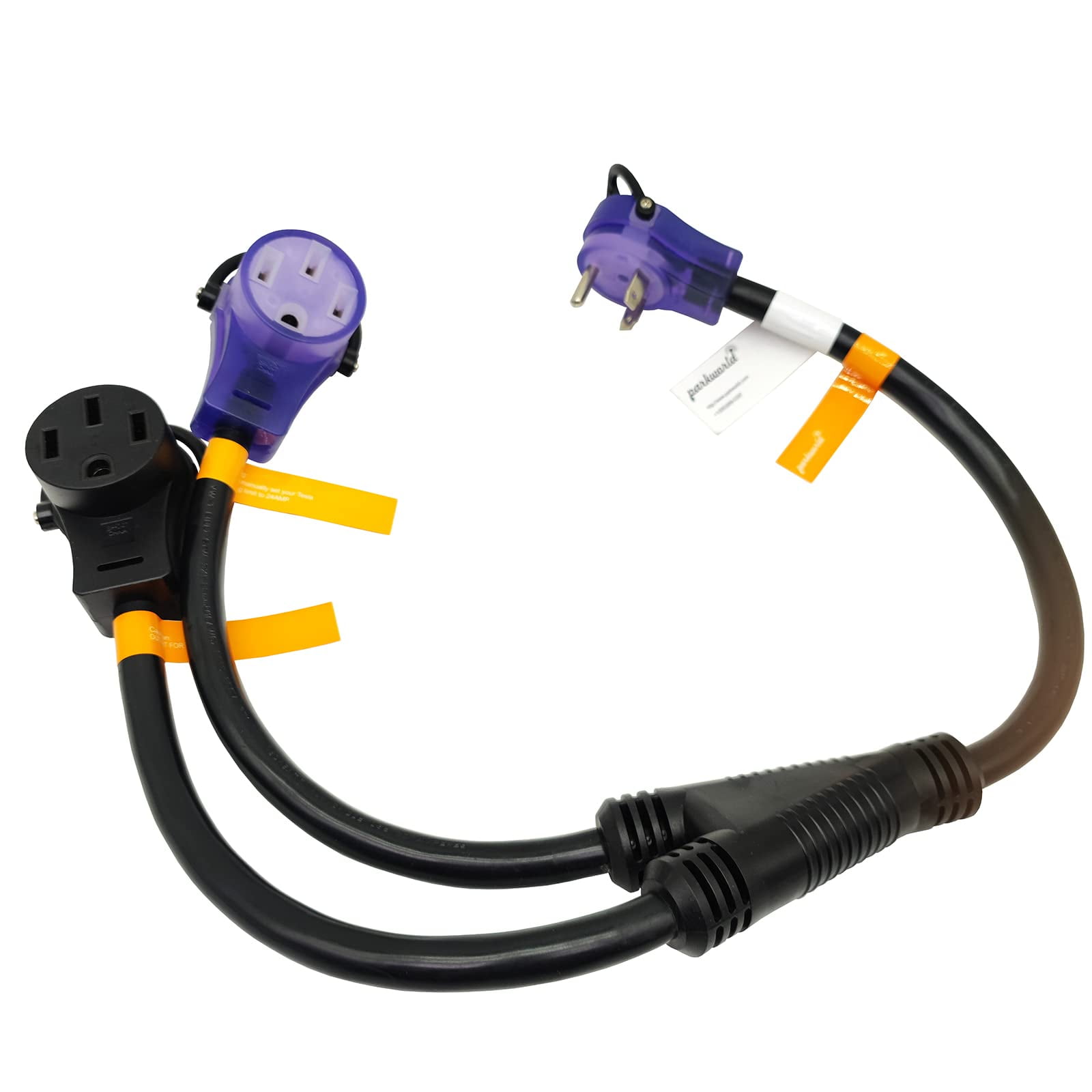 Parkworld 63791 RV 30A Male Plug Splitter to 50A RV and EV, NEMA TT-30P ...