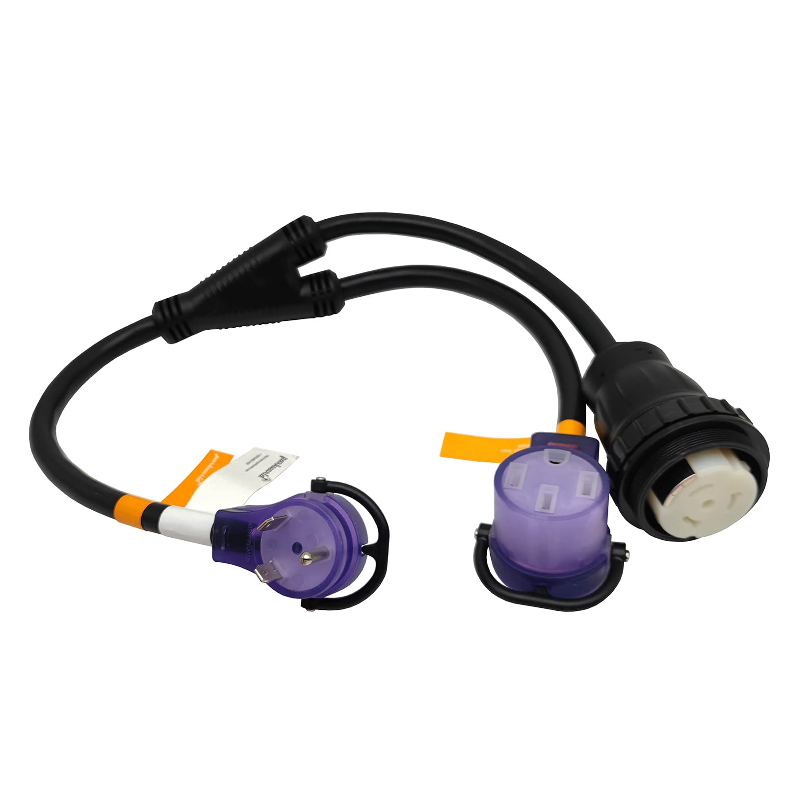 Parkworld 63838 RV 30A Male Plug Splitter to Shore Power 50A and EV 50A ...