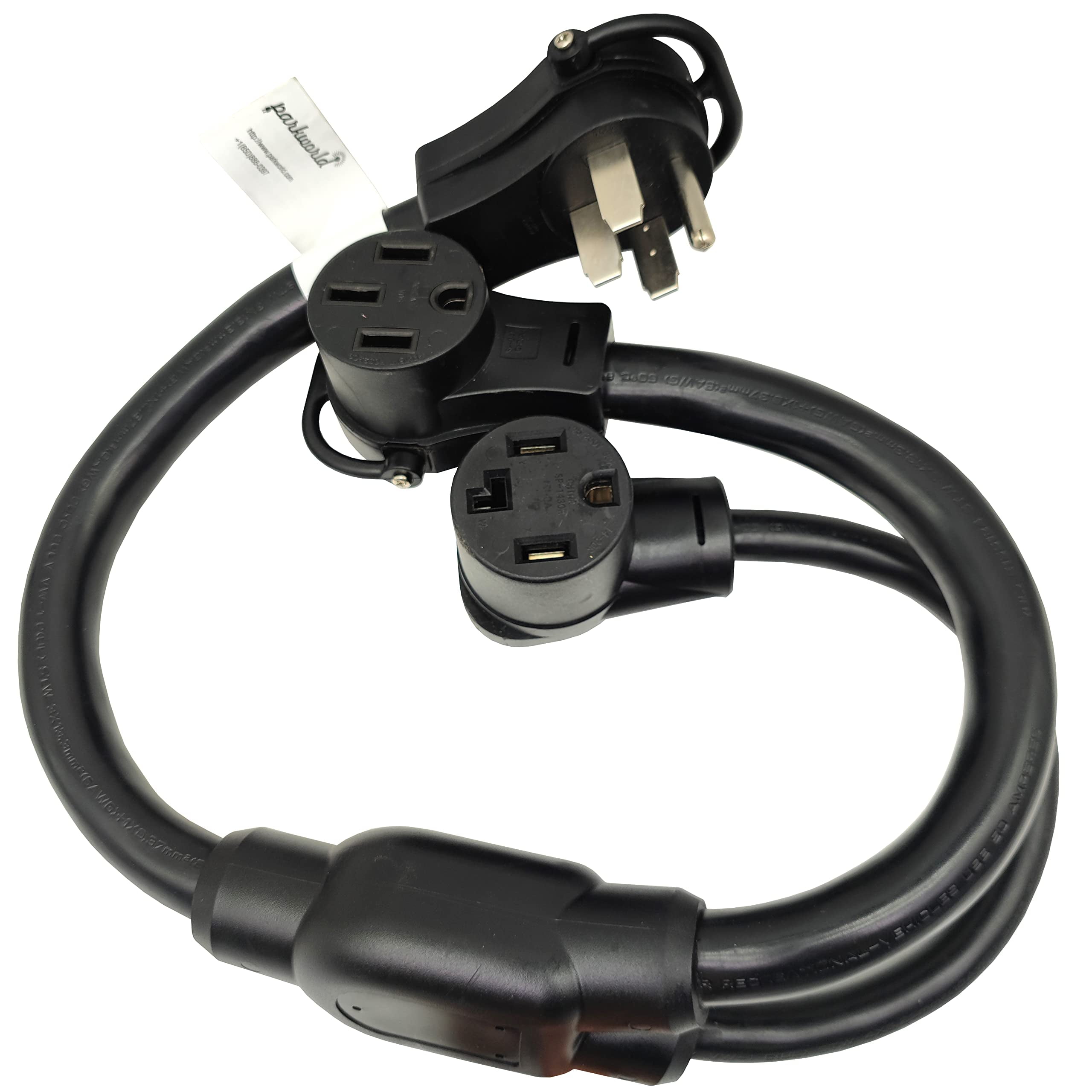 Parkworld Power Cable Adapter - 4-Prong NEMA 14-50P to 14-30R & 14-50R ...
