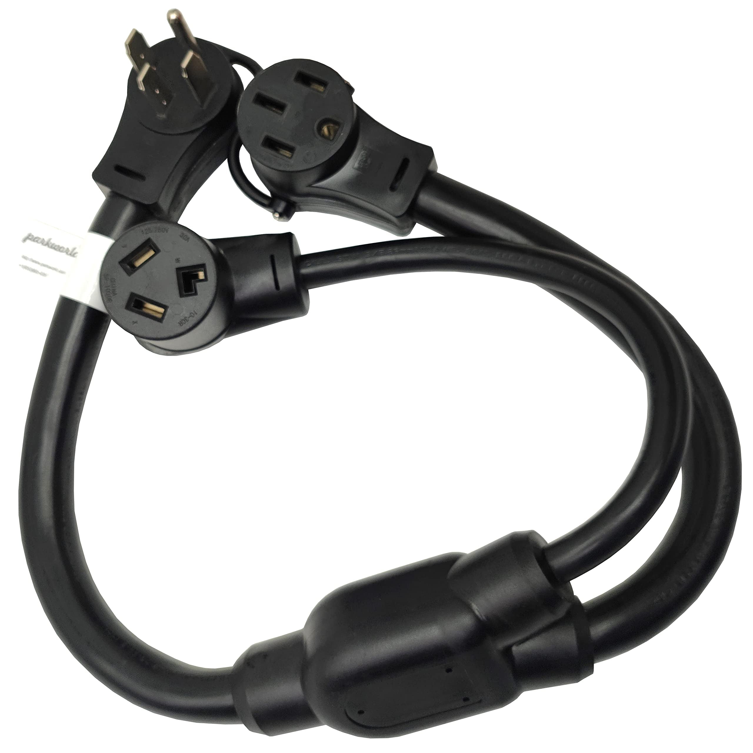 Parkworld 64262 NEMA 14-50P to 10-30R & 14-50R Splitter for 4-Prong RV ...