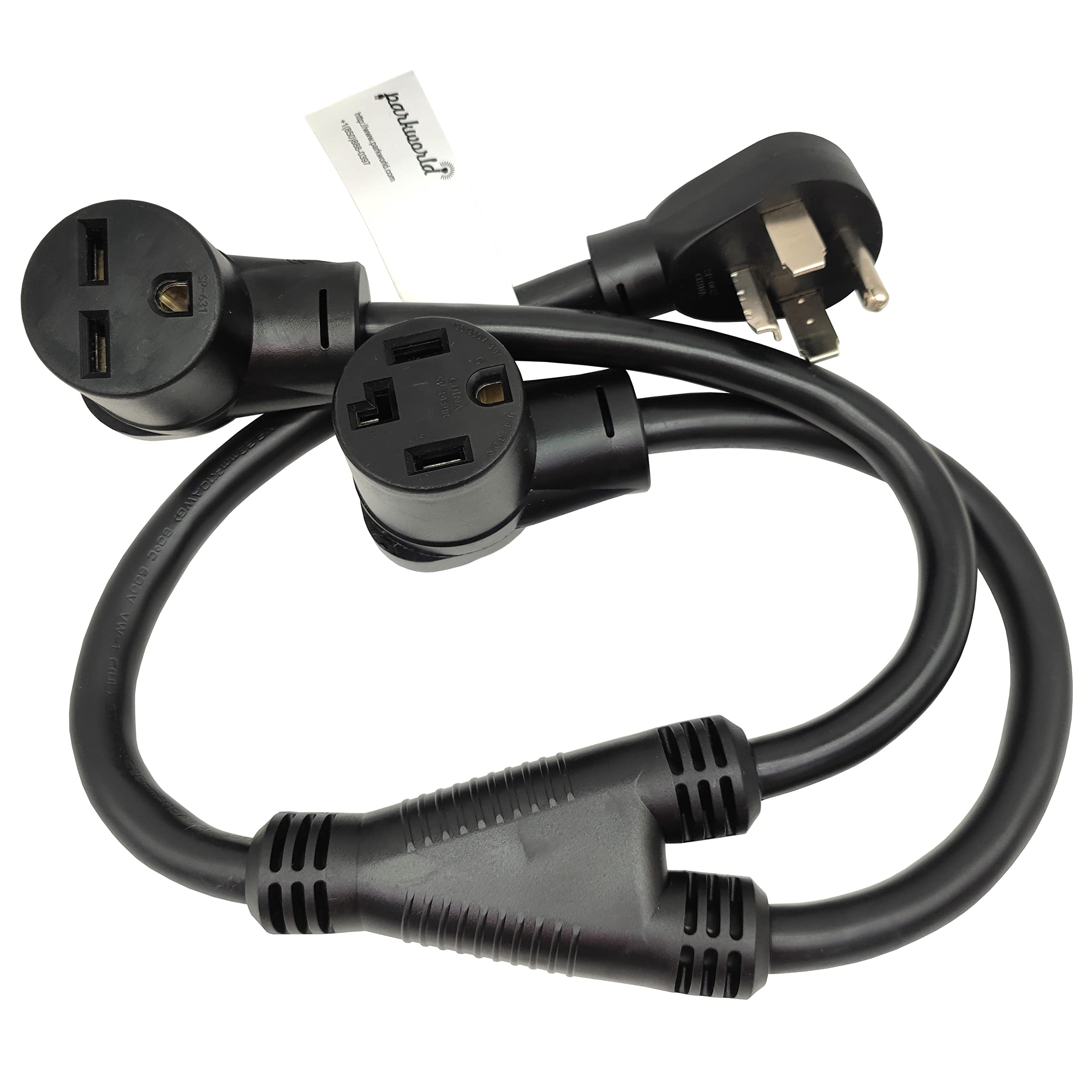 Parkworld 64309 NEMA 14-30P to 6-30R Splitter Cord, NEMA 14-30 Dryer 4 ...