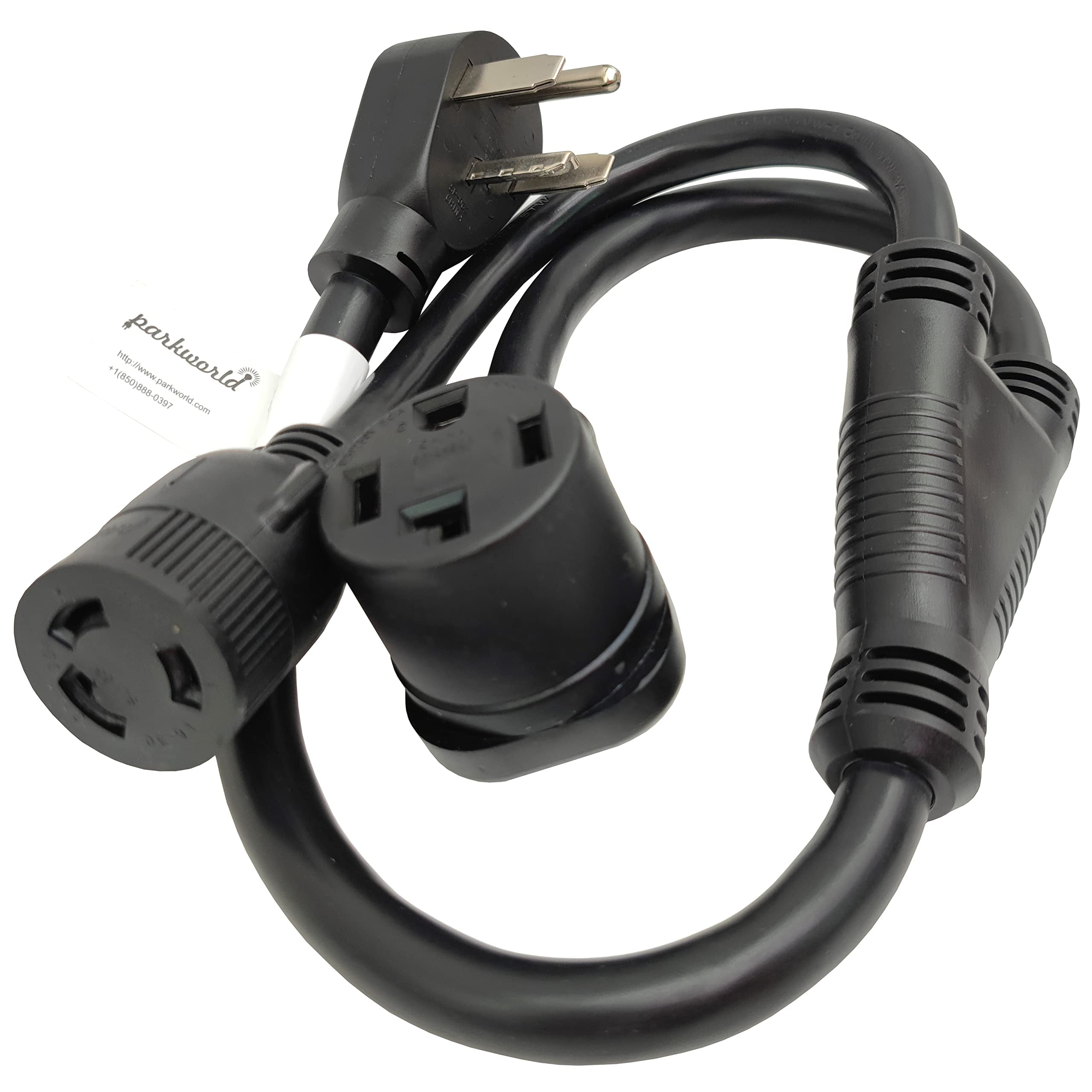 Parkworld 64316 NEMA 14-30P to L6-30R Splitter Cord, NEMA 14-30 Dryer 4 ...