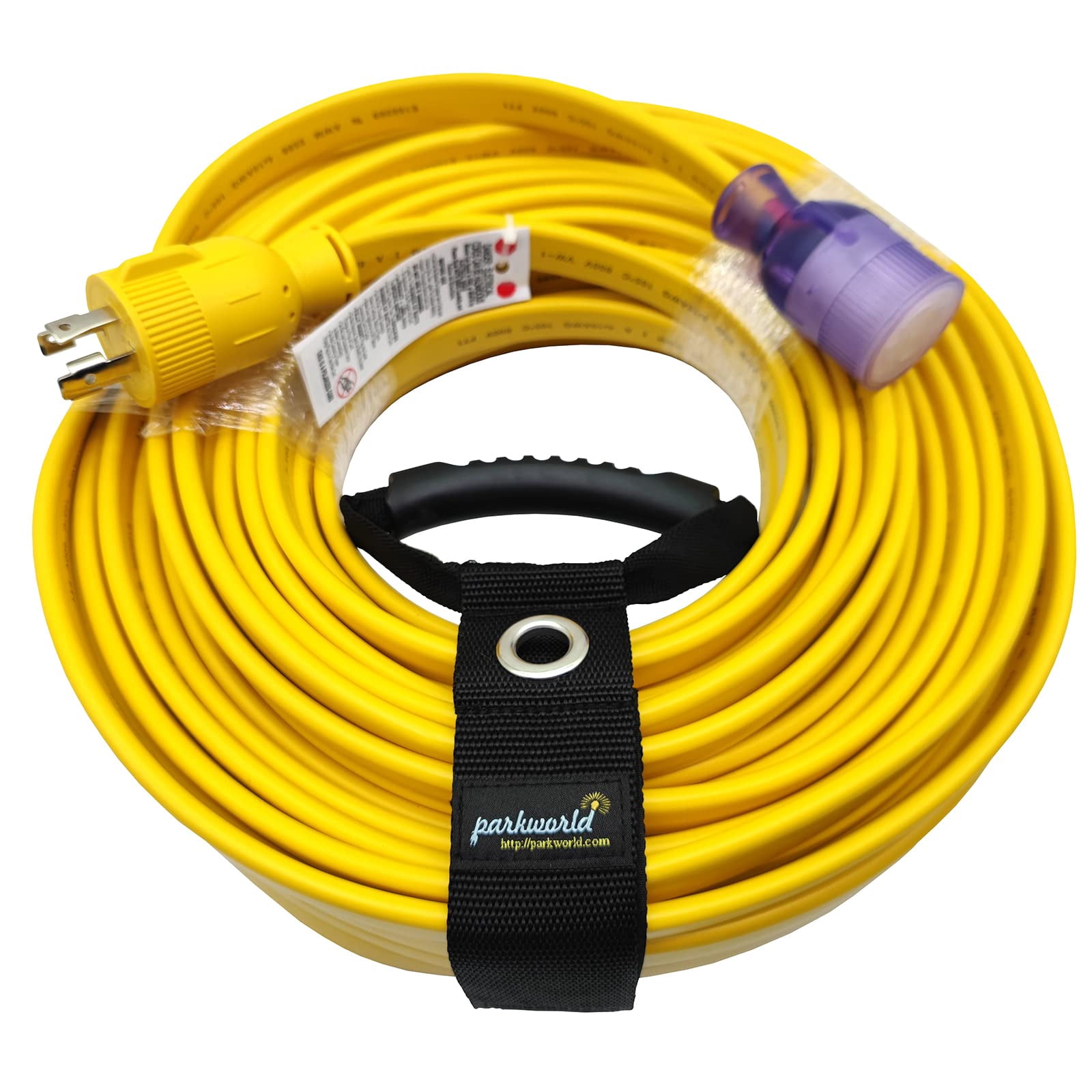 Parkworld 64354 Generator 4-Prong 30amp Flat Extension Cord for ...