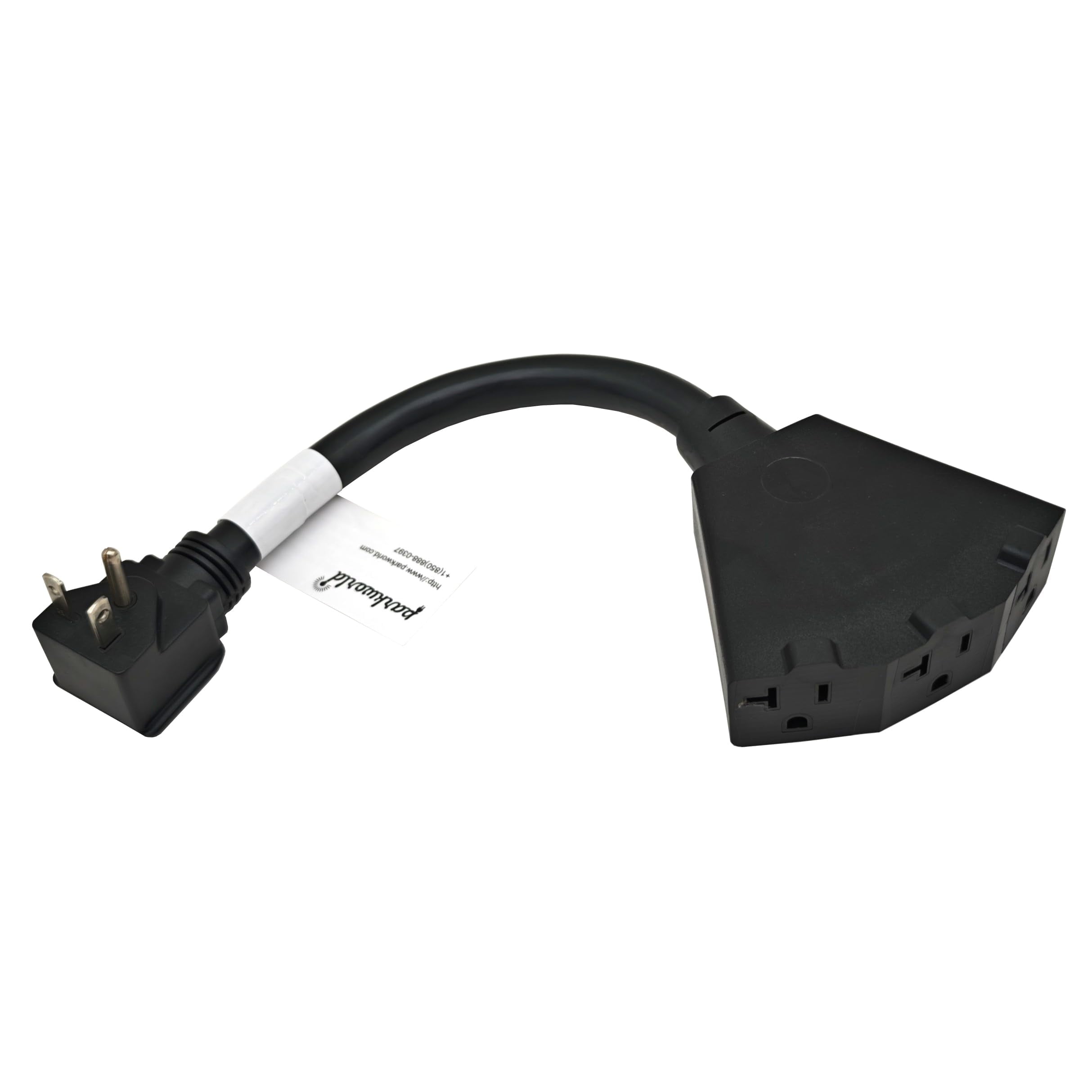 Parkworld 65559 NEMA 5-20 Male Plug split to (3)5-20 Female Receptacle ...