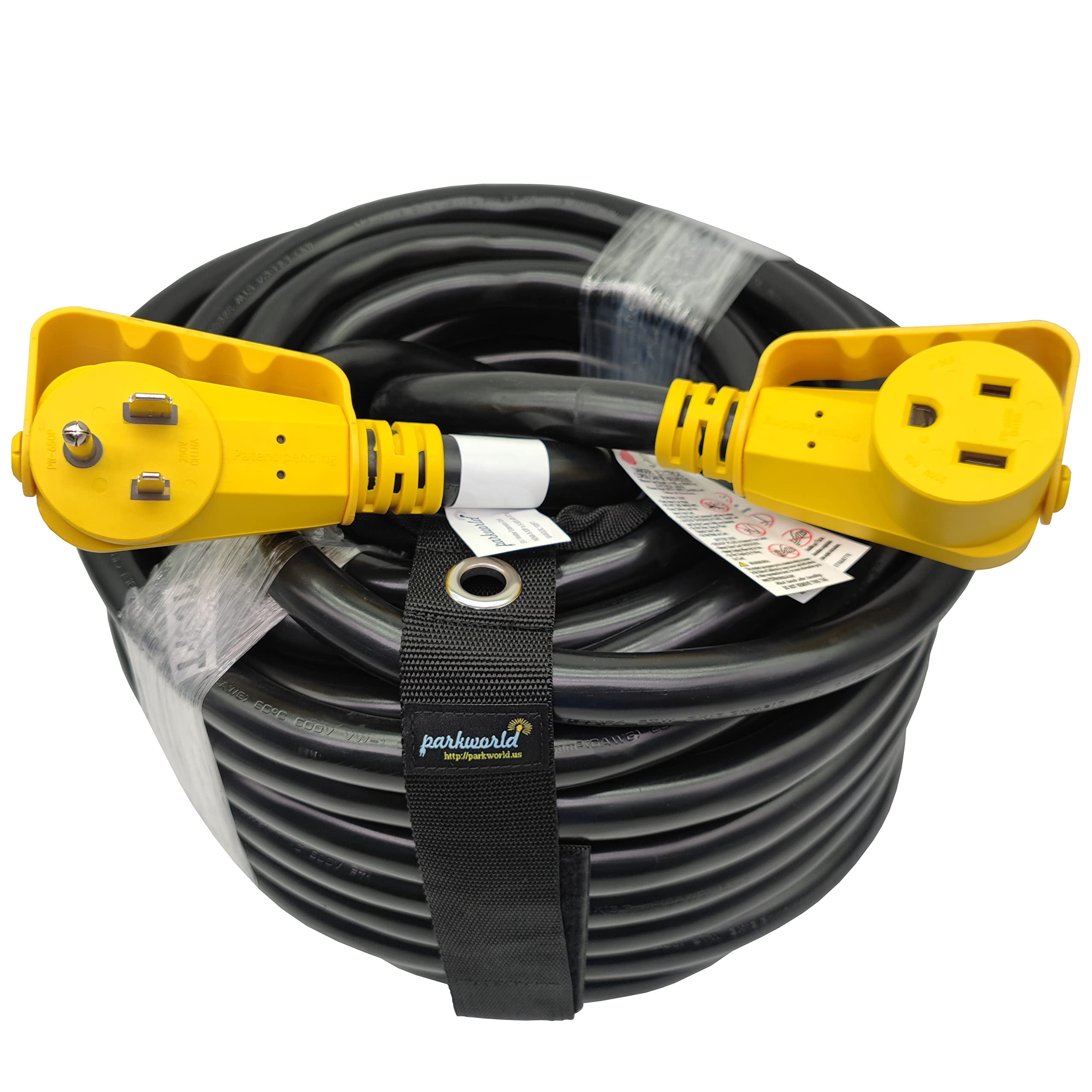 Parkworld NEMA 6-50 3-Prong Extension Cord, 50 AMP, 250 Volts, 12500 ...