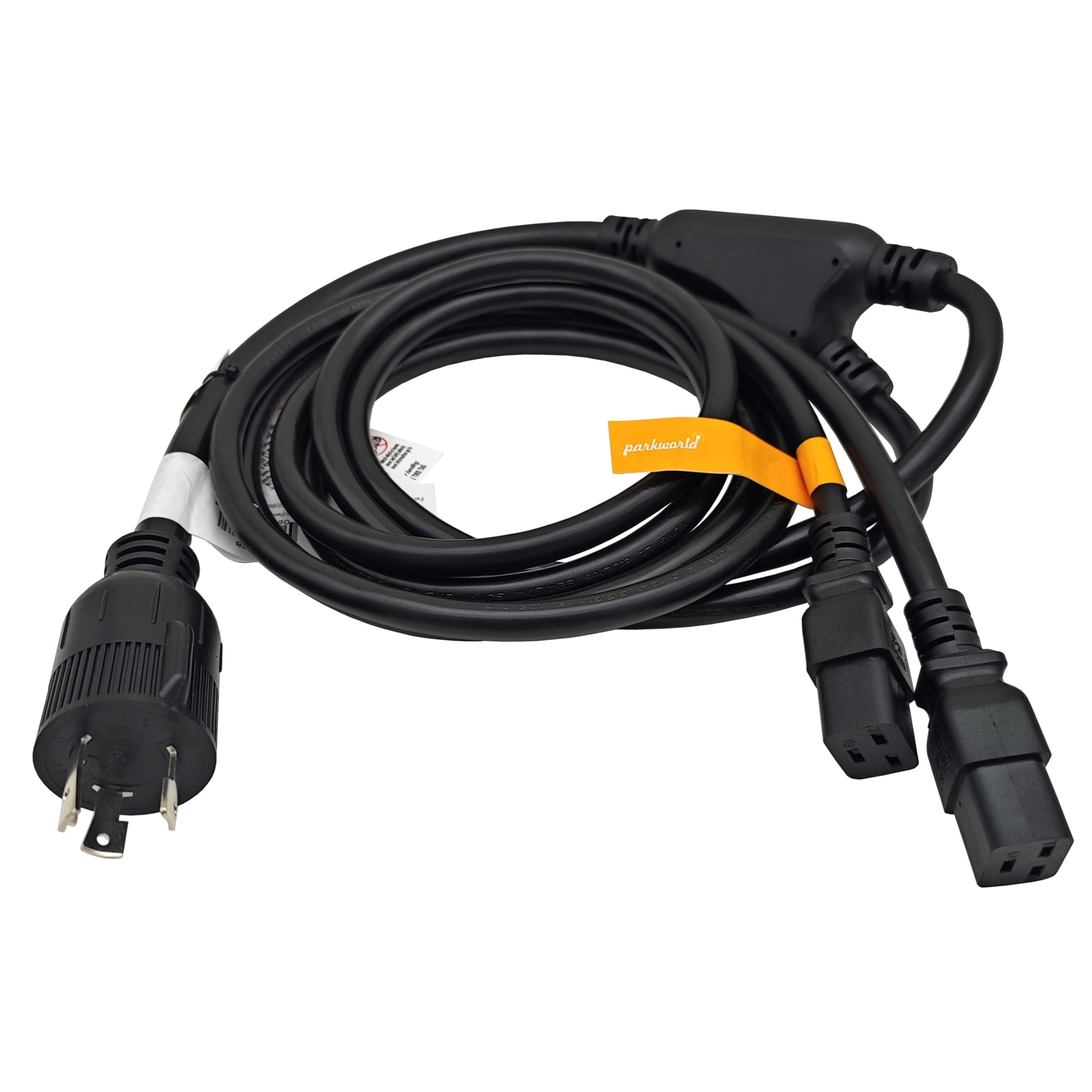 Parkworld 67720 NEMA L6-30P to C19 Dual Outlets+Splitter Cord 6FT ...