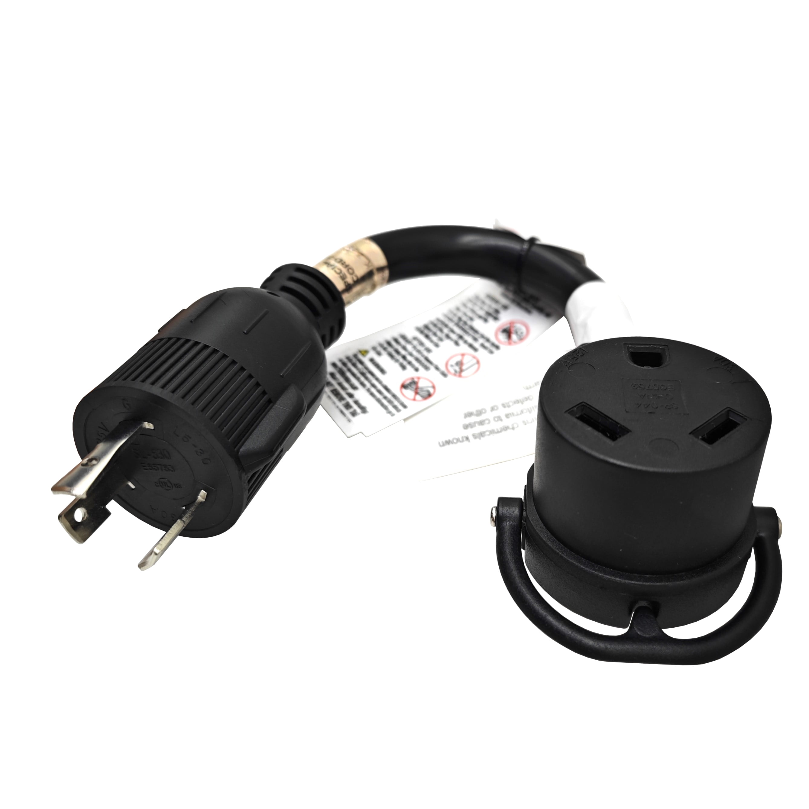 Parkworld 691876 30 AMP Power Adapter cord 3-Prong Generator Locking L5 ...