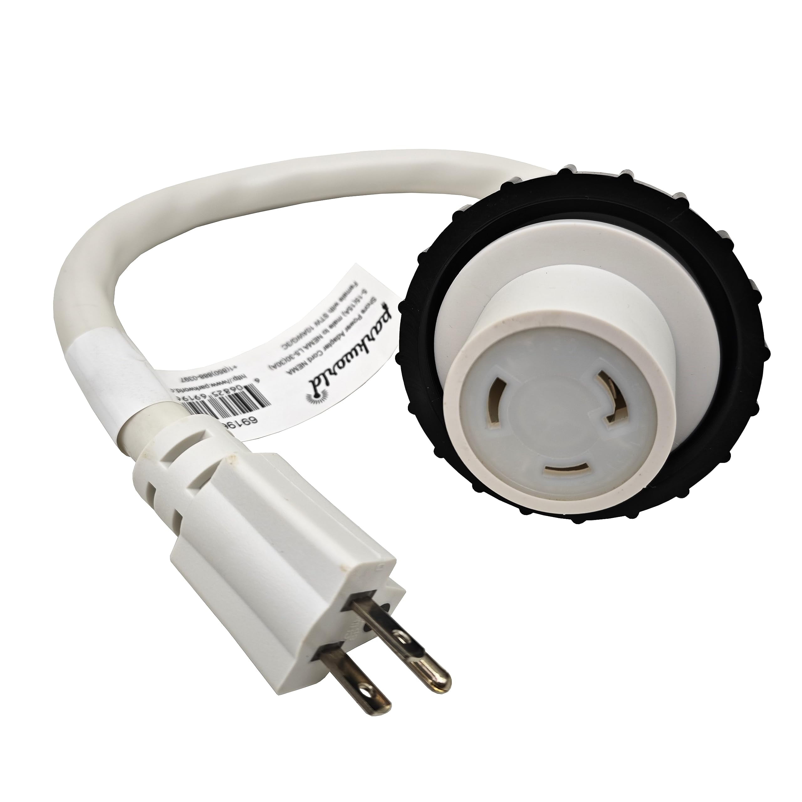 Parkworld 691968W Shore Power Adapter Cord Household 15A 5-15P to RV ...