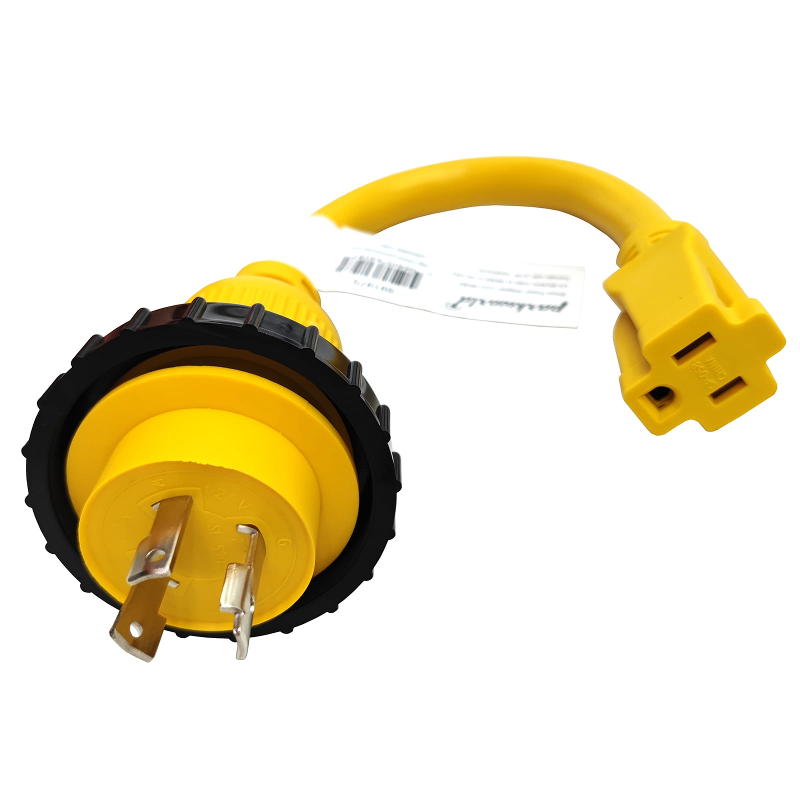 Parkworld RV Shore Power Cord, 30A to 15A Adapter, NEMA L5-30P to 5-15R ...