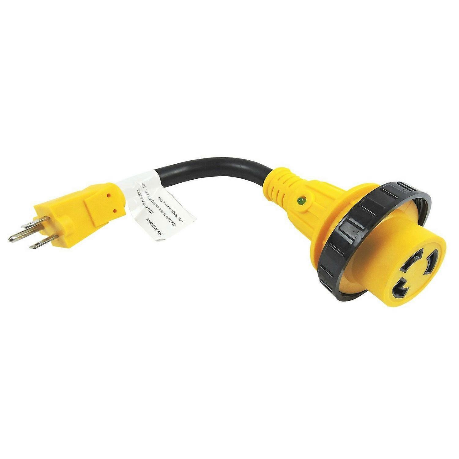 Parkworld 691975 Rv Power Cord Adapter 15 Amp Male 5-15P To 30 Amp ...