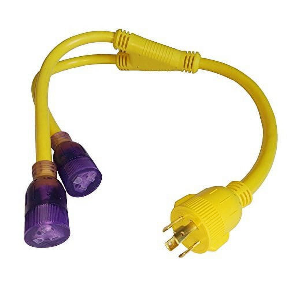 Parkworld 692323 Generator Splitter 30 AMP Y Adapter 4-Prong Locking ...