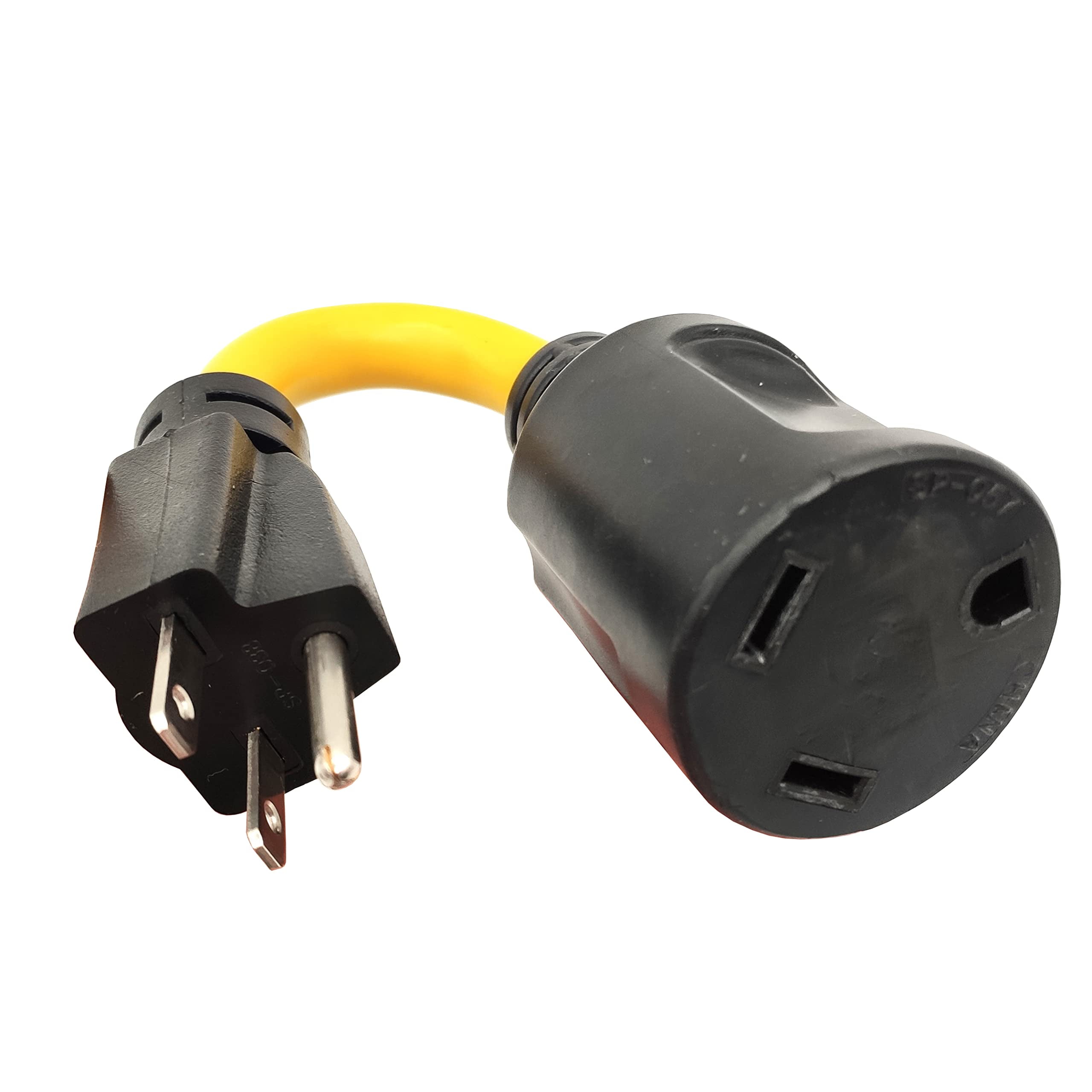 Parkworld 78875 AC Power Adapter Cord NEMA 6-15P Male to TT-30R RV 30A Outlet, 125 Volt ...