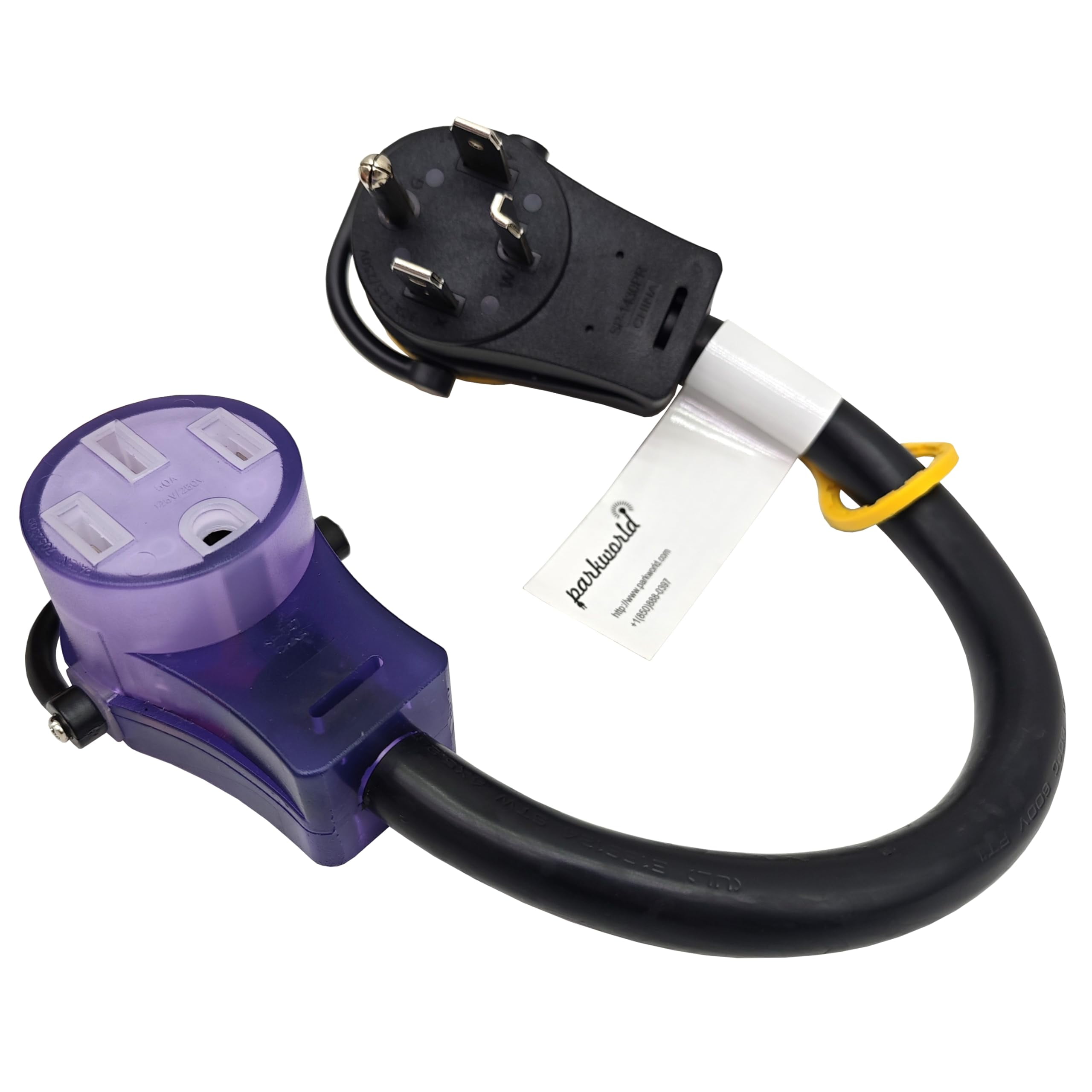 Parkworld 79407 Dryer Piggy-Back Adapter Splitter Cord NEMA 14-30P to ...