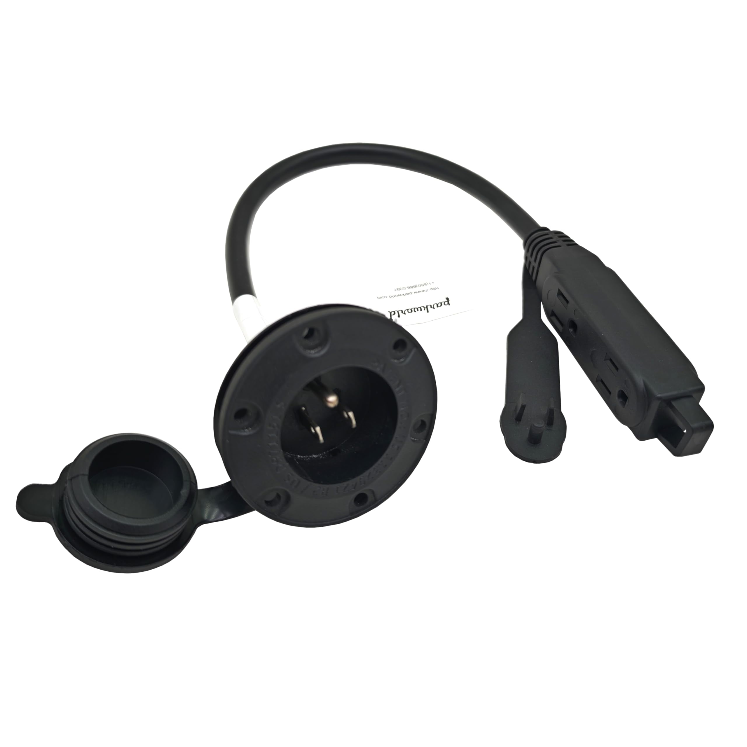 Parkworld 79568 NEMA 5-15 Port Plug Assembly Power Inlet, NEMA 5-15P to ...