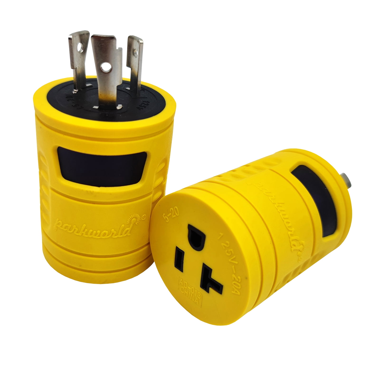 Parkworld 884876 20 AMP Power Adapter 3-Prong Generator Locking L5-20P ...